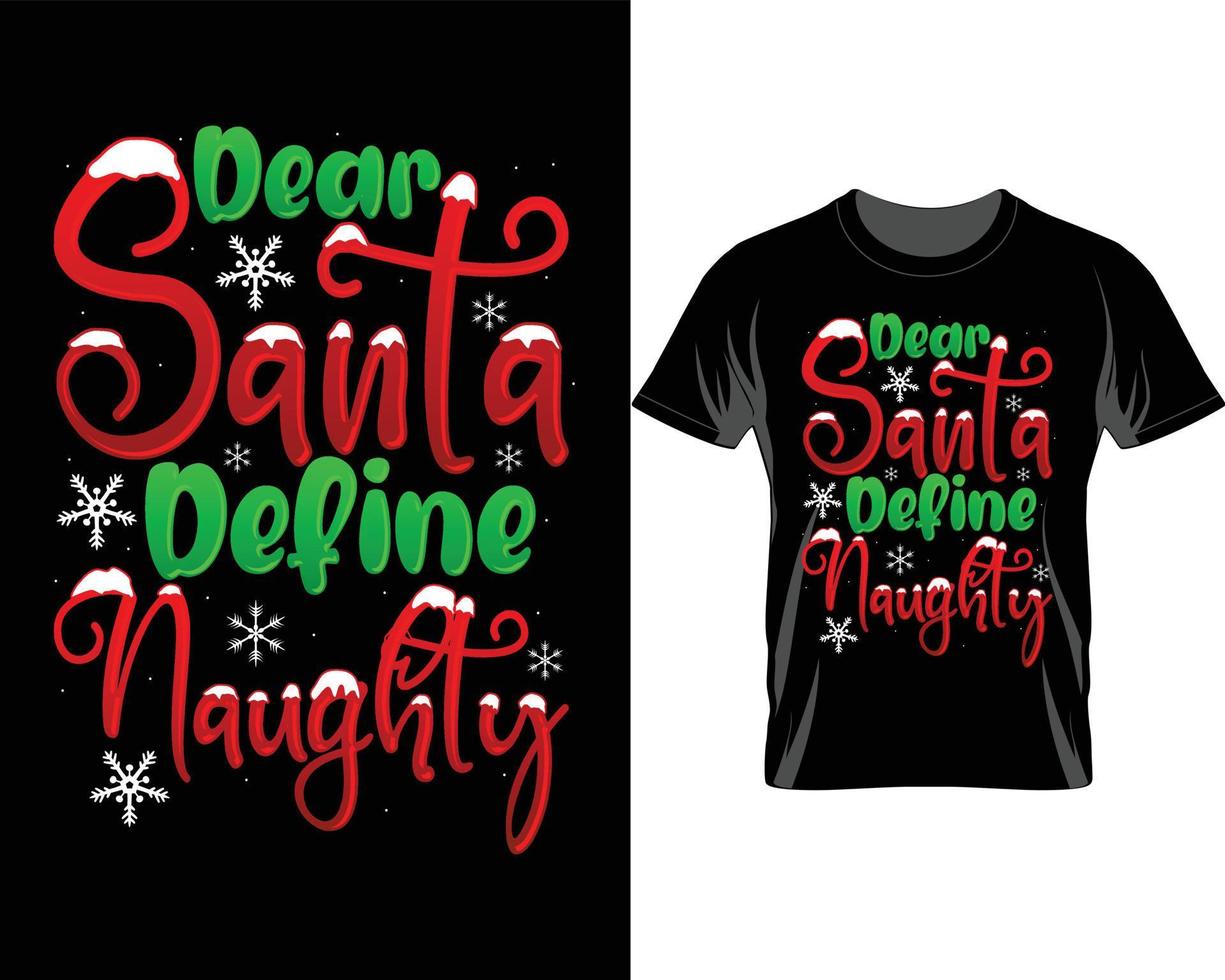 Dear Santa Ugly Christmas T Shirt Design 14730802 Vector Art At Vecteezy