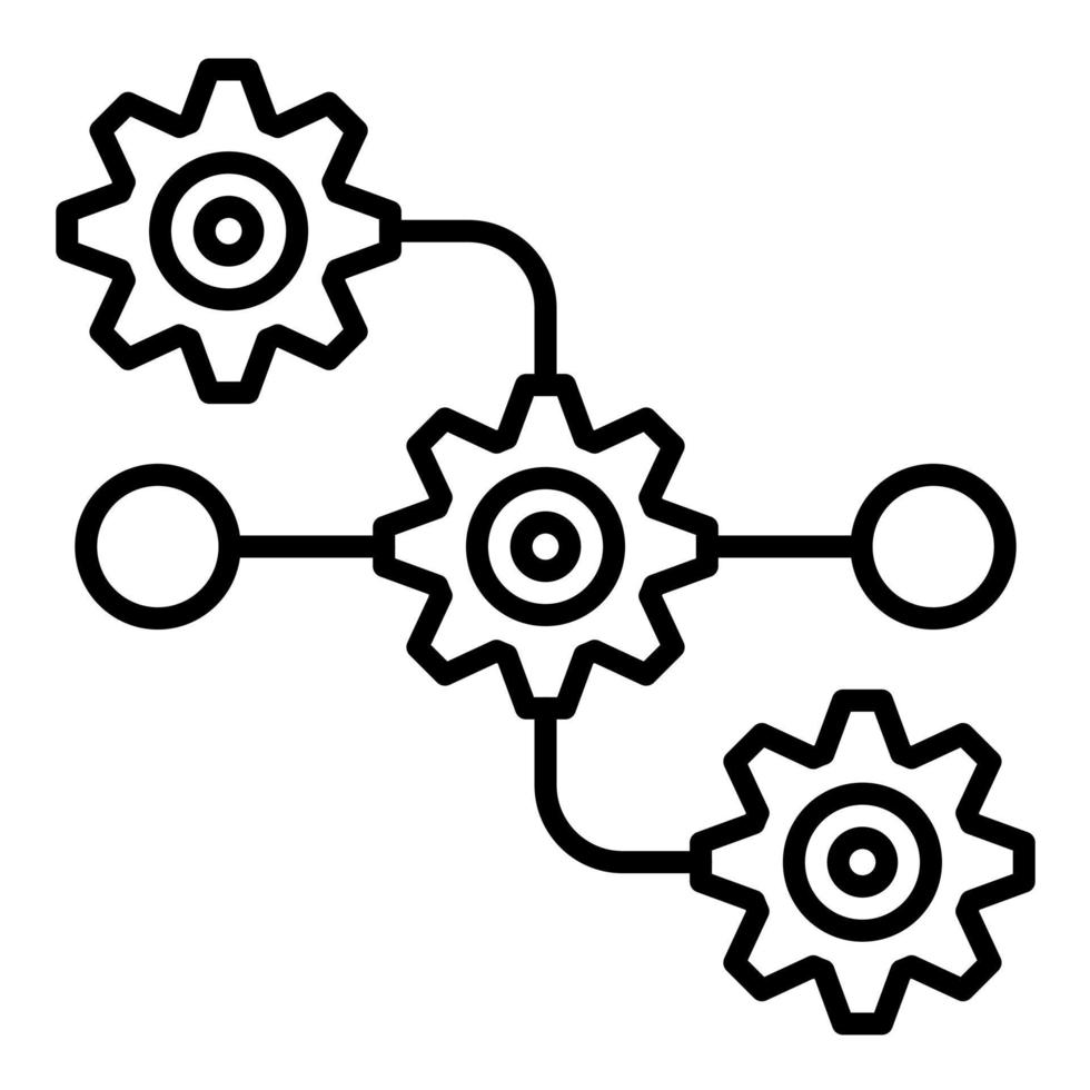 Workflow Process Line Icon 14730890 Vector Art at Vecteezy