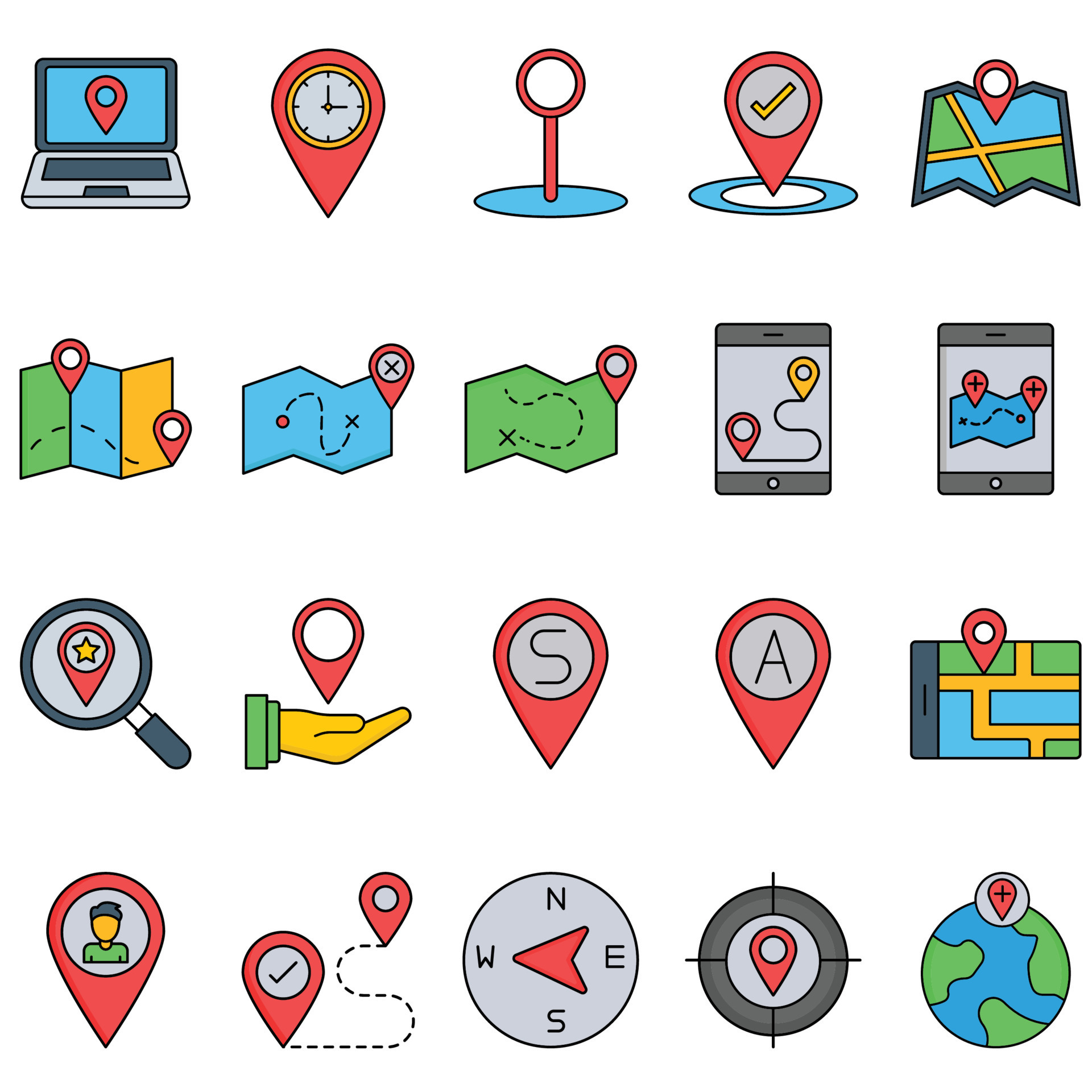 mapas y ubicación que se pueden modificar o editar fácilmente 14731602 ...