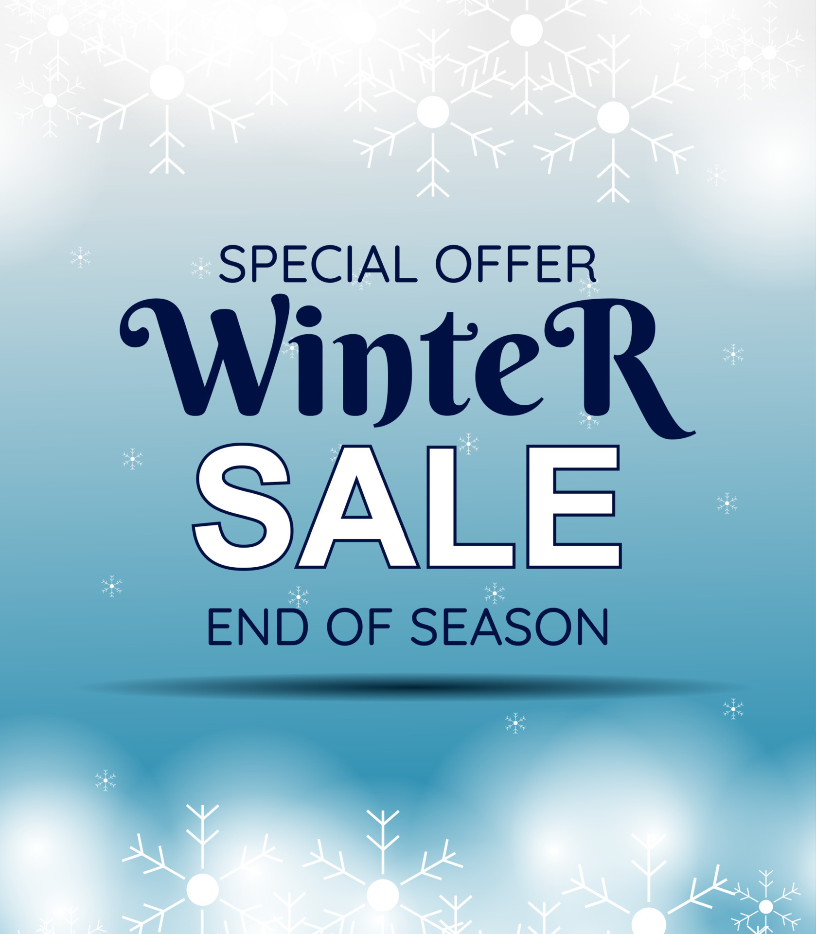 End of Winter Sale Background, Discount Coupon Template ,special offer ...