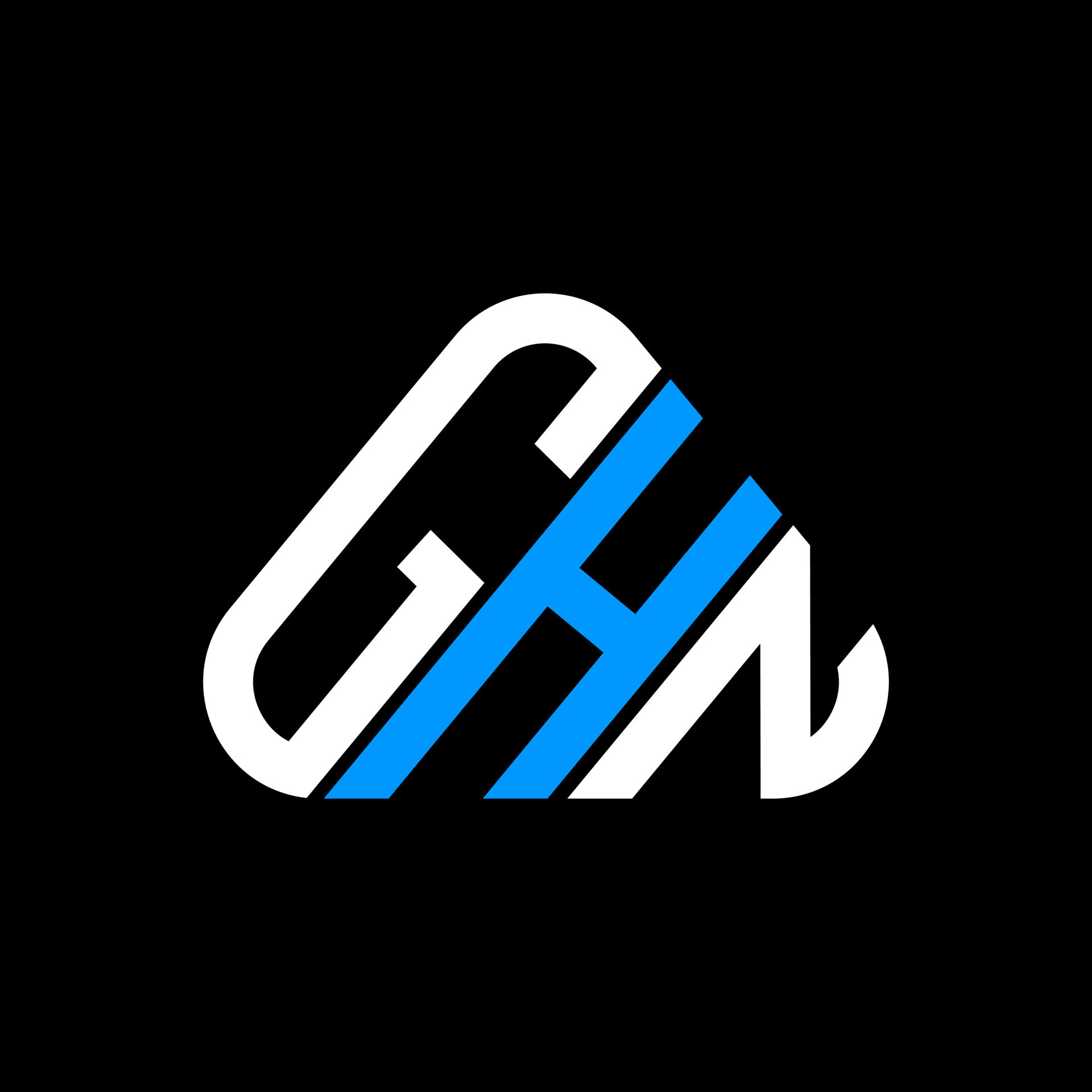 diseño creativo del logotipo de la letra ghn con gráfico vectorial, logotipo simple y moderno de ...