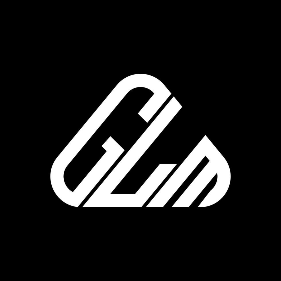 diseño creativo del logotipo de la letra glm con gráfico vectorial, logotipo simple y moderno de ...