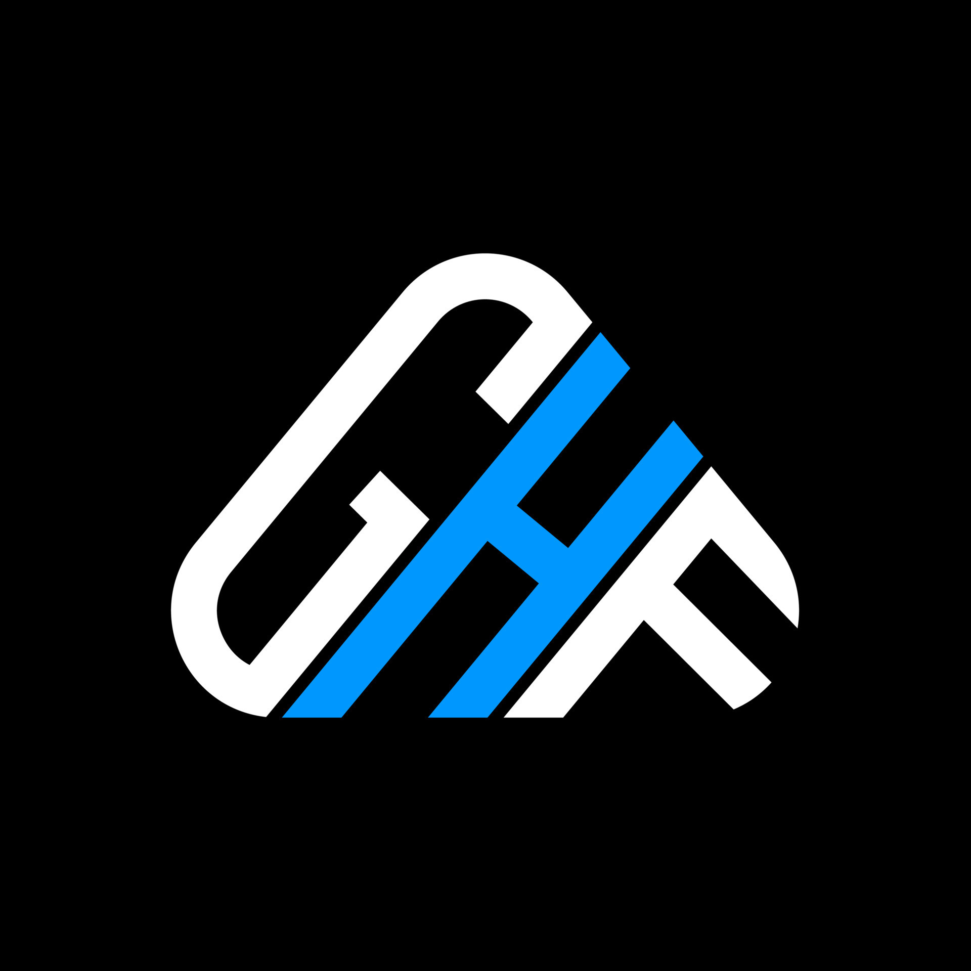 diseño creativo del logotipo de la letra ghf con gráfico vectorial, logotipo simple y moderno de ...