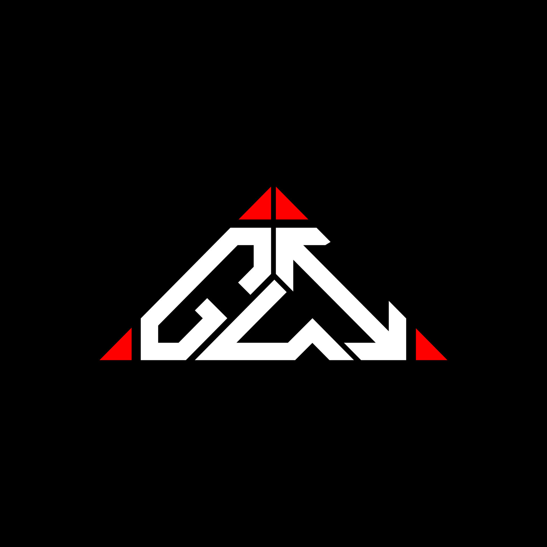 diseño creativo del logotipo de la letra gui con gráfico vectorial ...