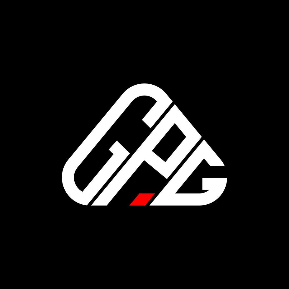 Diseño creativo del logotipo de la letra gpg con gráfico vectorial, logotipo simple y moderno de ...