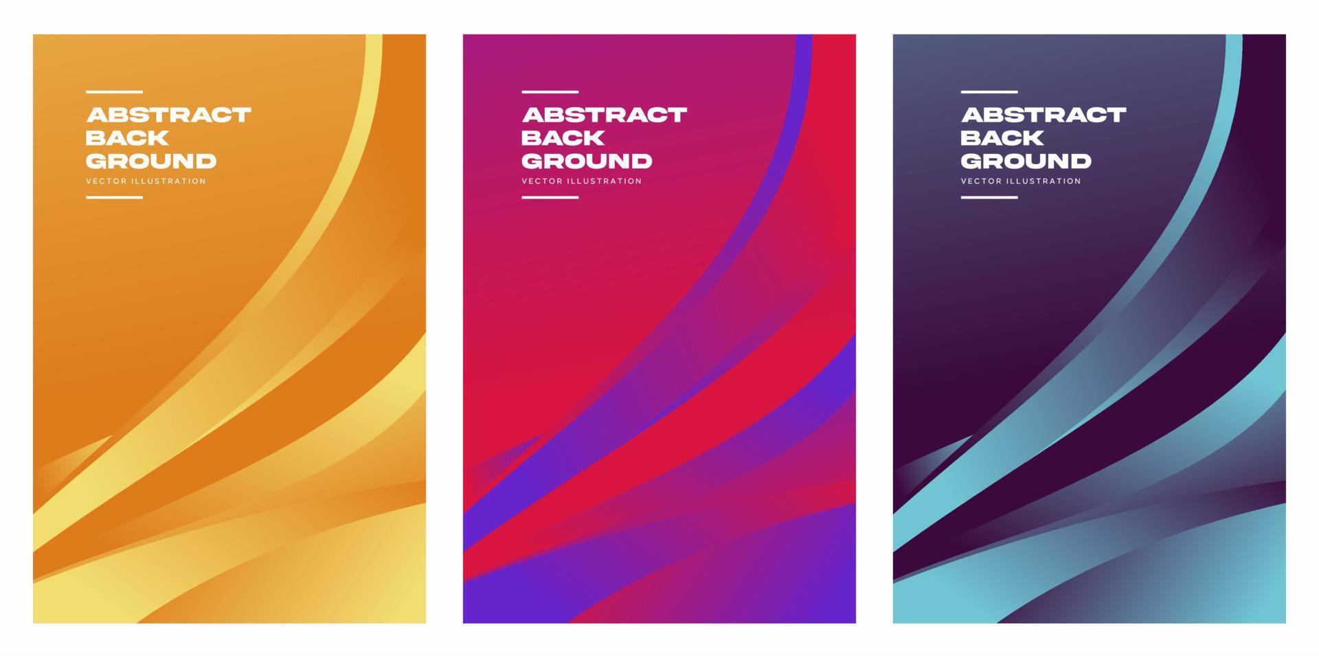 abstract curve background collection 14737424 Vector Art at Vecteezy