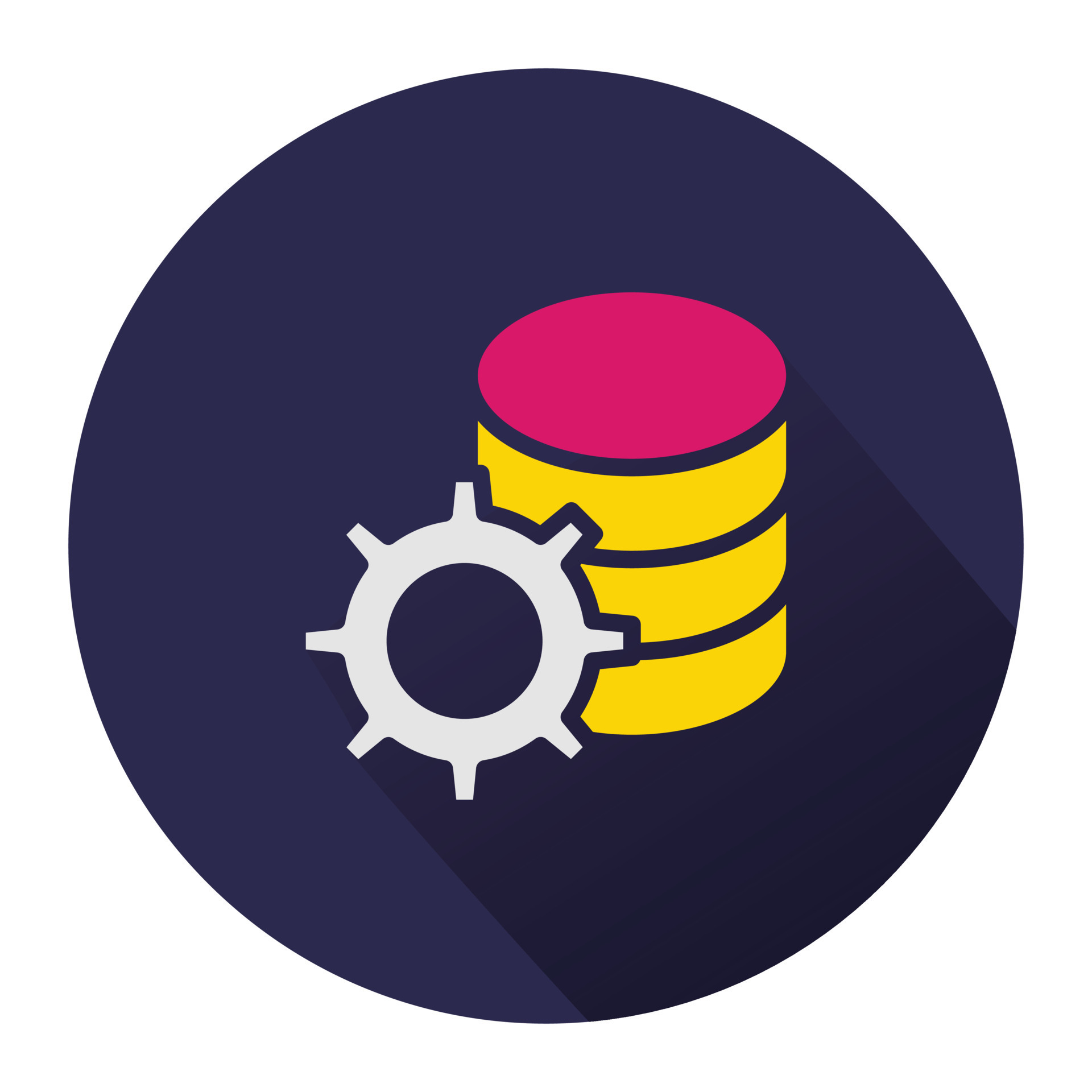 database maintaining icon. isolated background with shadow 14737770 ...