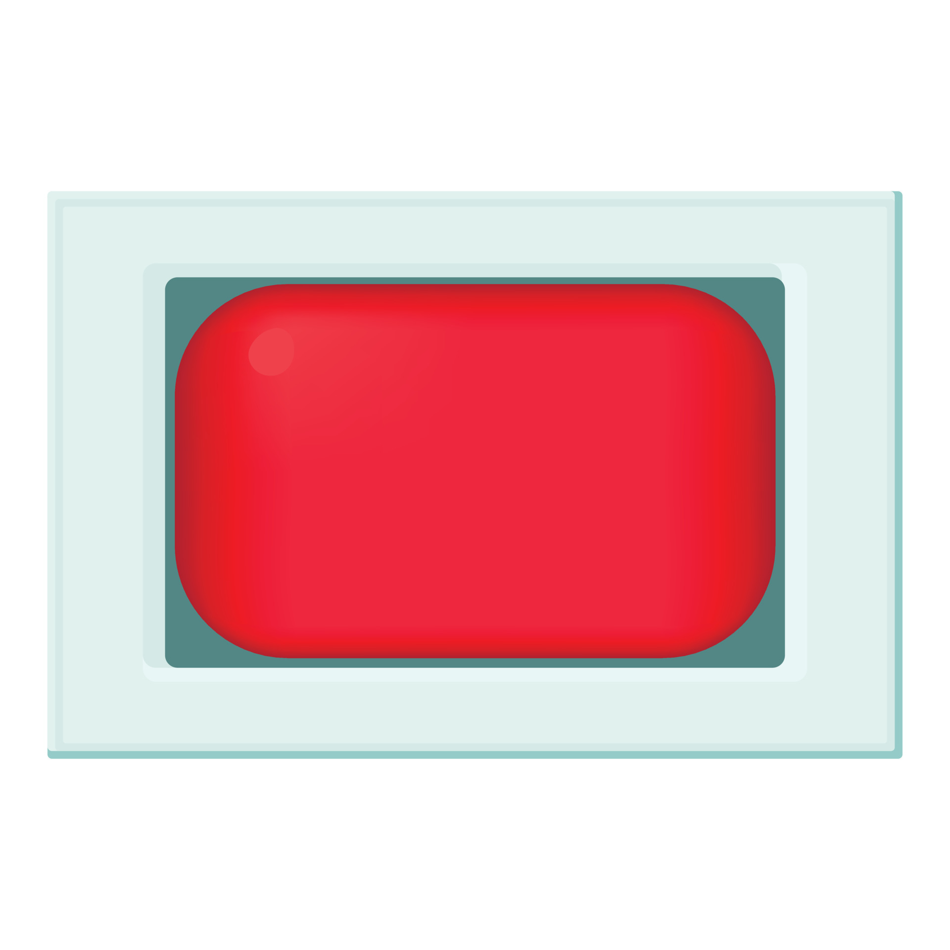 Rectangular button icon, cartoon style 14738552 Vector Art at Vecteezy
