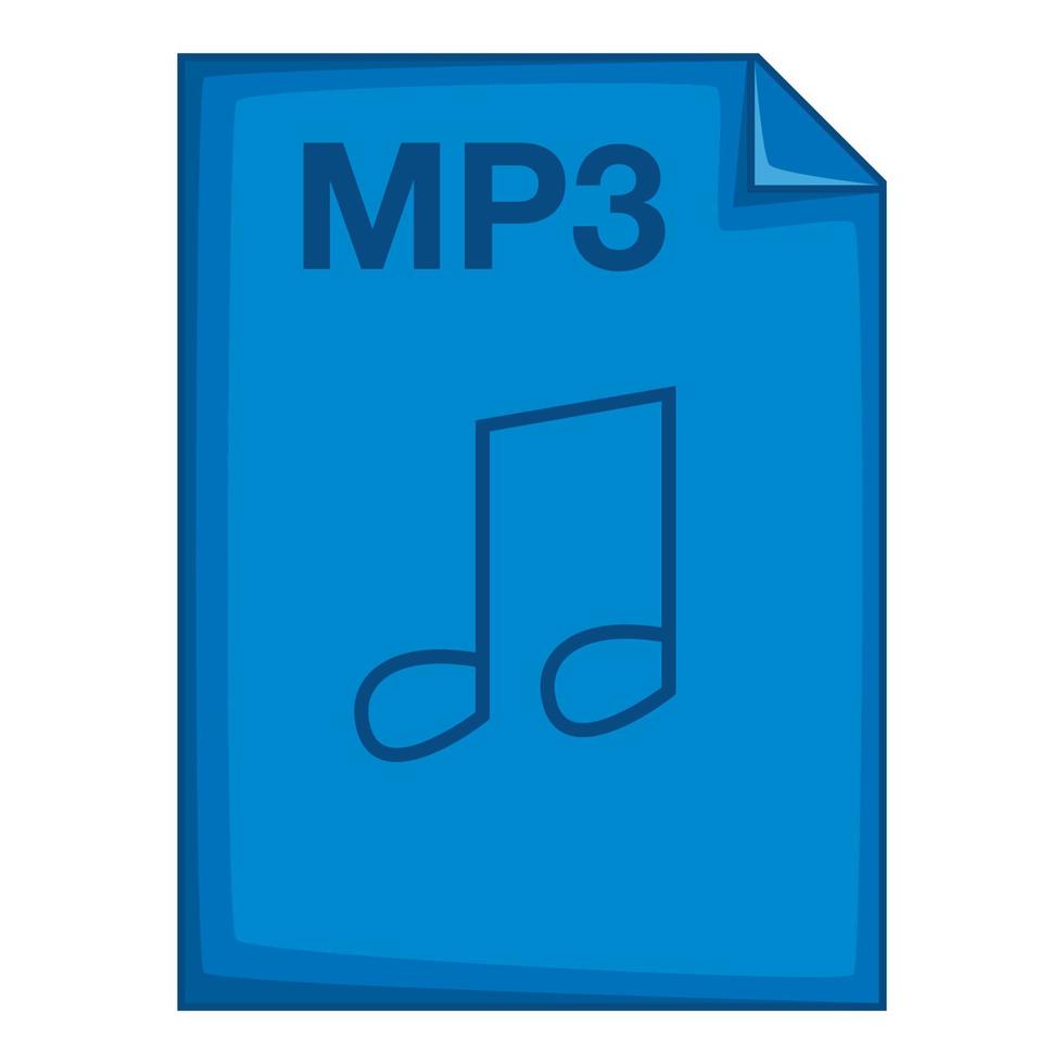 MP3 file icon, cartoon style 14738721 Vector Art at Vecteezy
