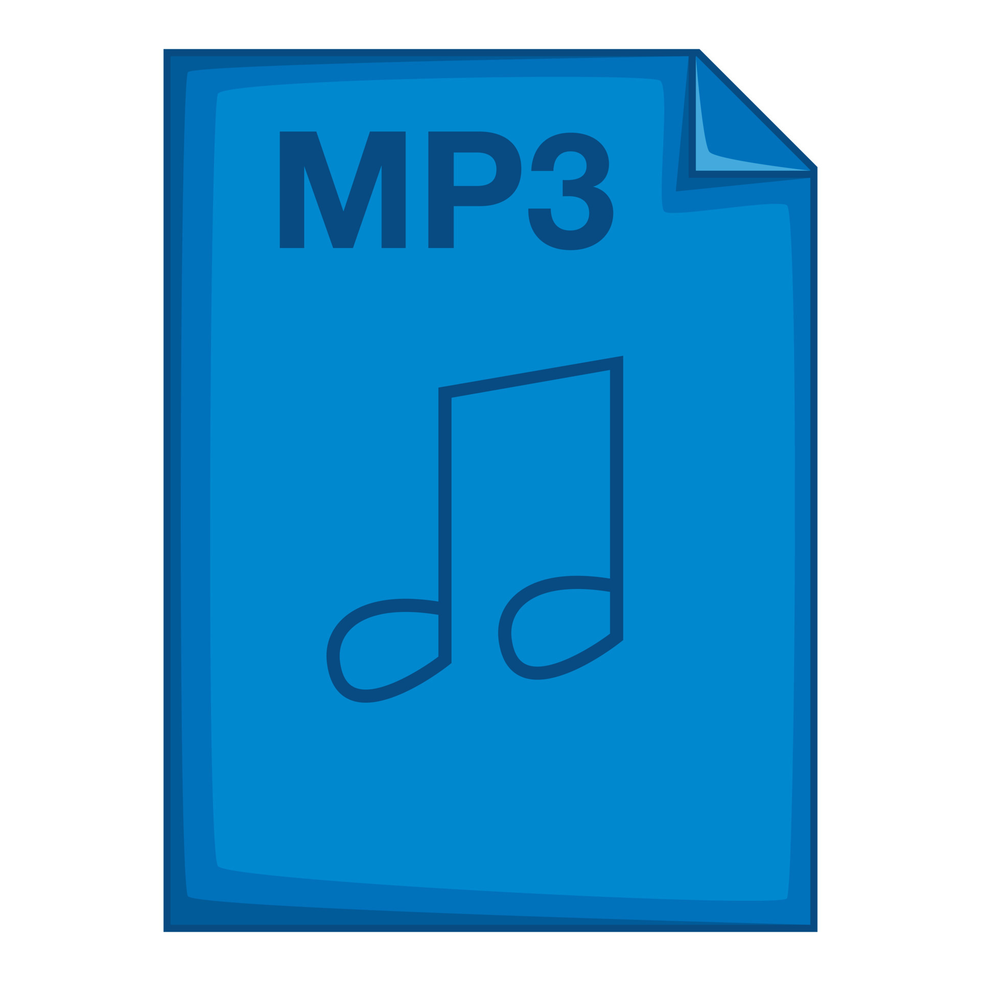 MP3 file icon, cartoon style 14738721 Vector Art at Vecteezy