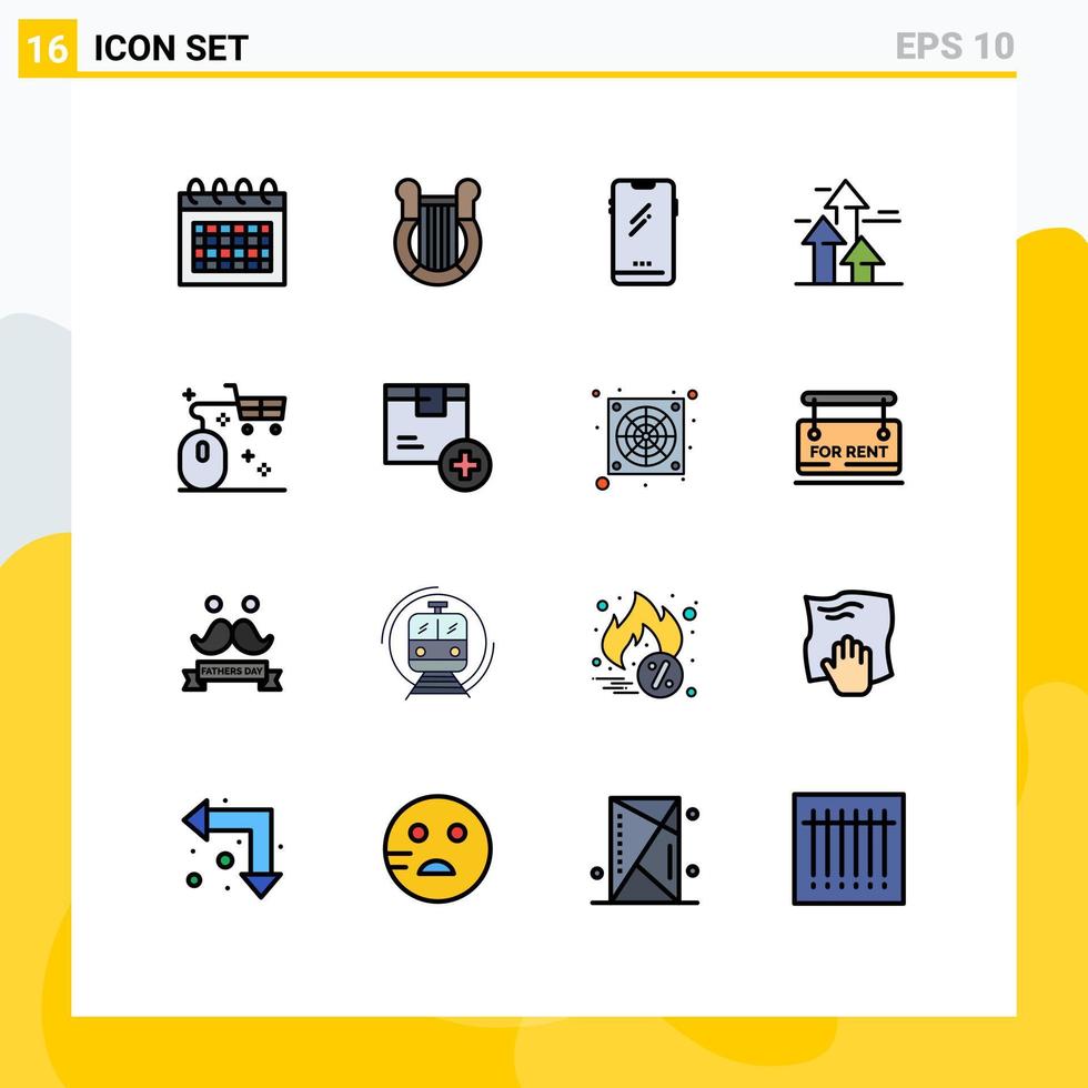 Stock Vector Icon Pack of 16 Line Signs and Symbols for forward break ...