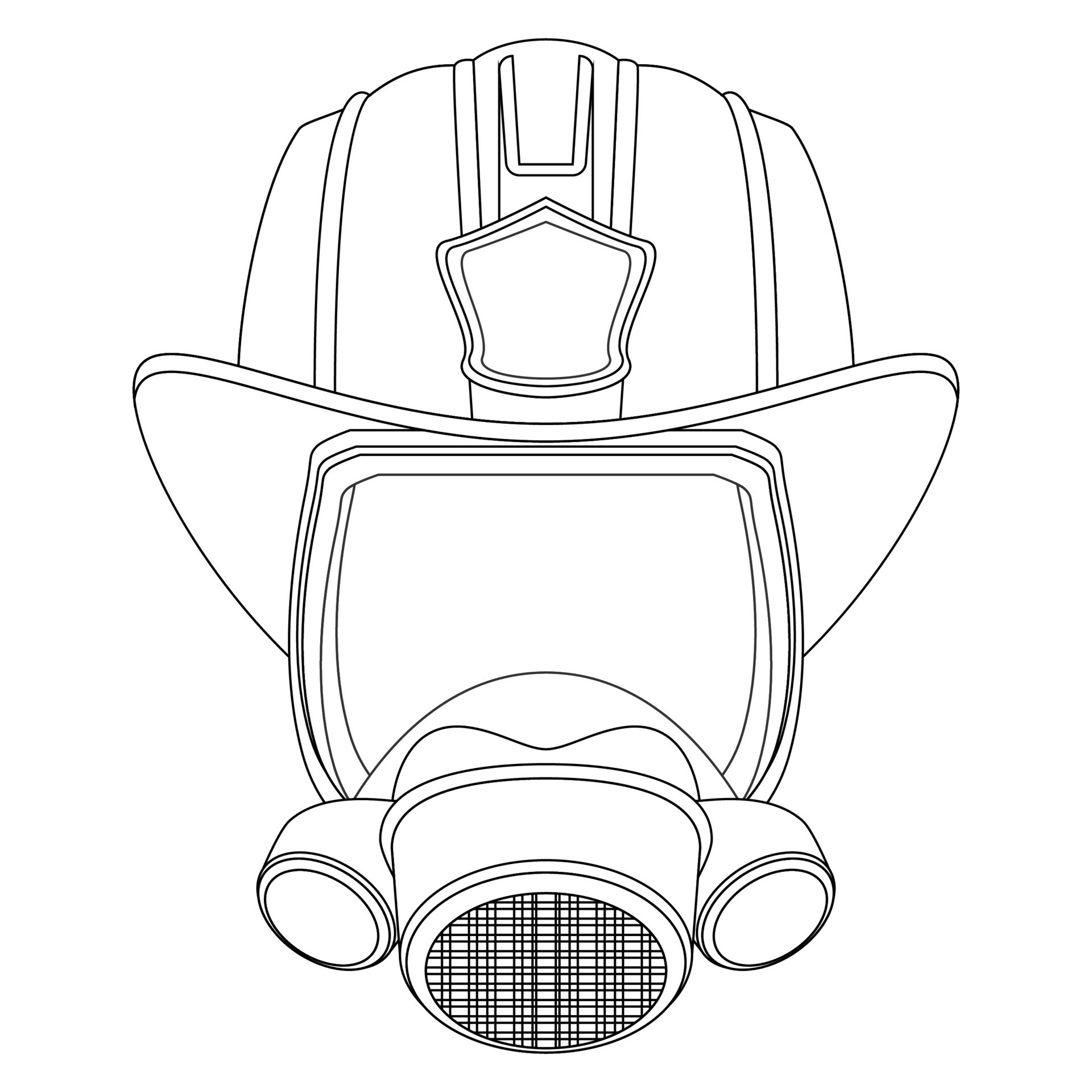 How To Draw A Firefighter Helmet Step By Step