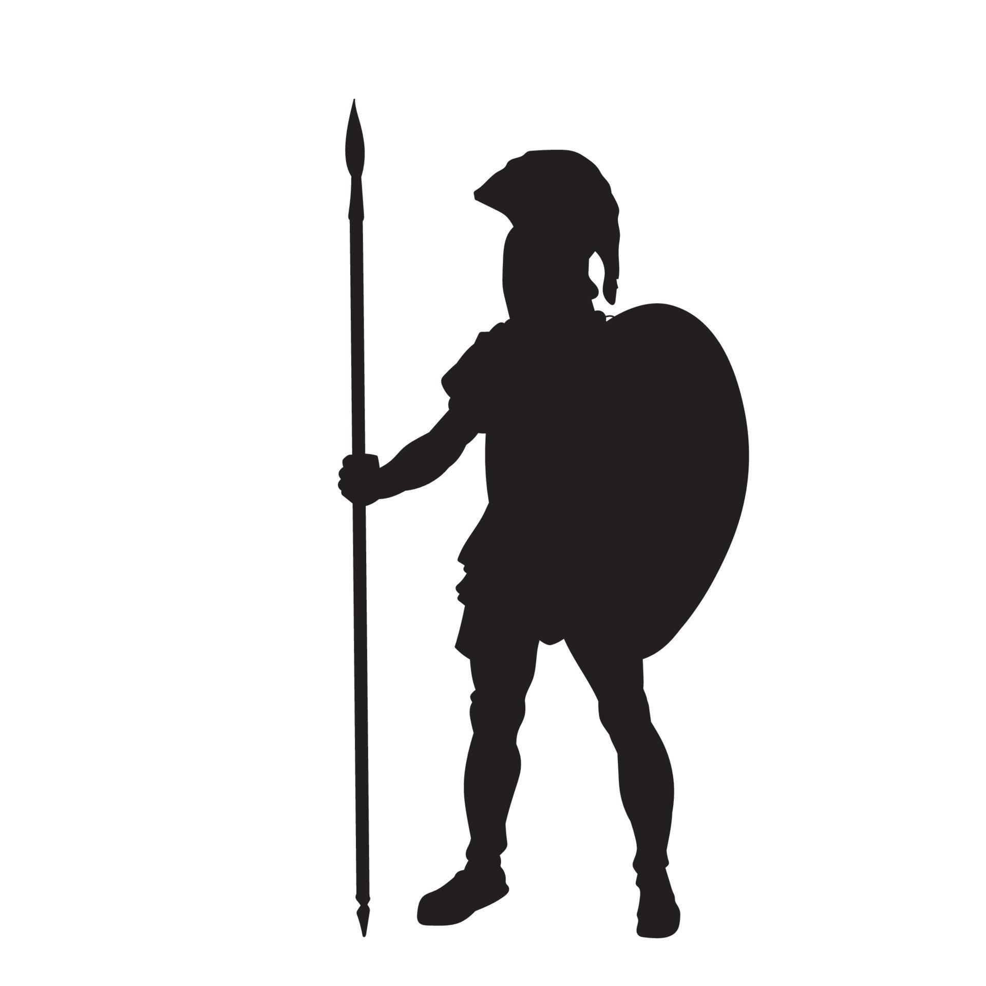 Male Roman Warrior Illustration Gladiator Vector Silhouette 14743086 Vector Art At Vecteezy
