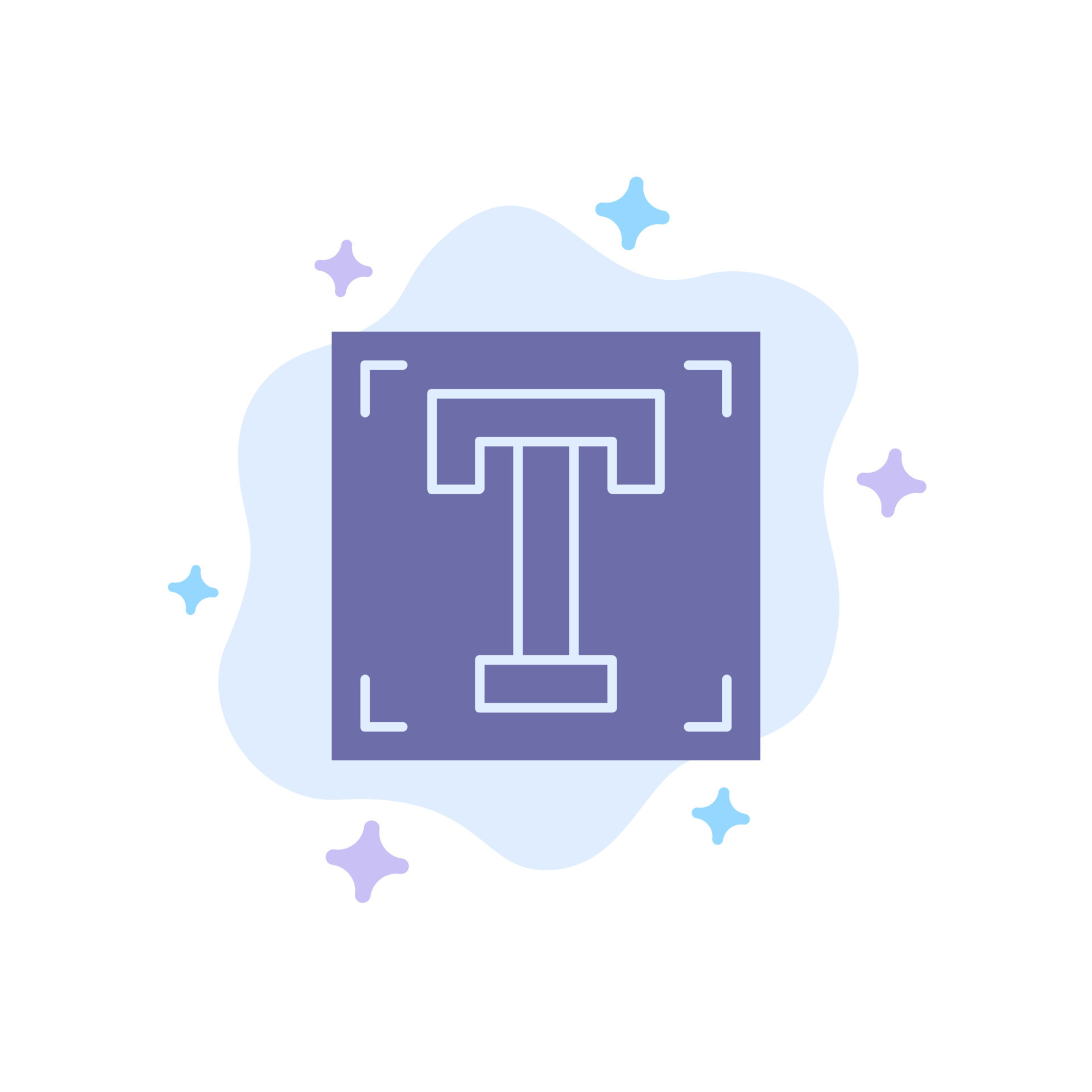 Designer Font Path Program Text Blue Icon On Abstract Cloud Background 14749800 Vector Art At