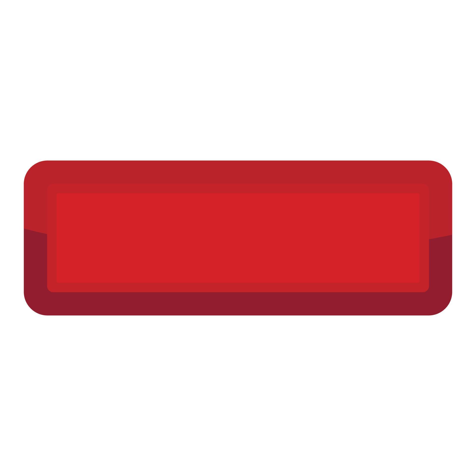 Red rectangle button icon, cartoon style 14750393 Vector Art at Vecteezy