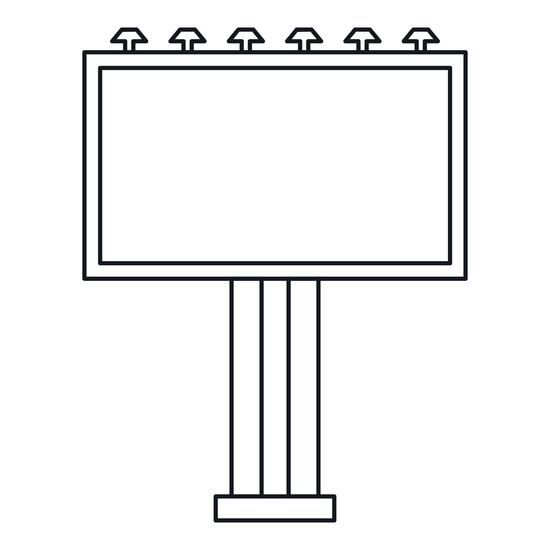 Advertising Billboard Icon Outline Style 14750844 Vector Art At Vecteezy