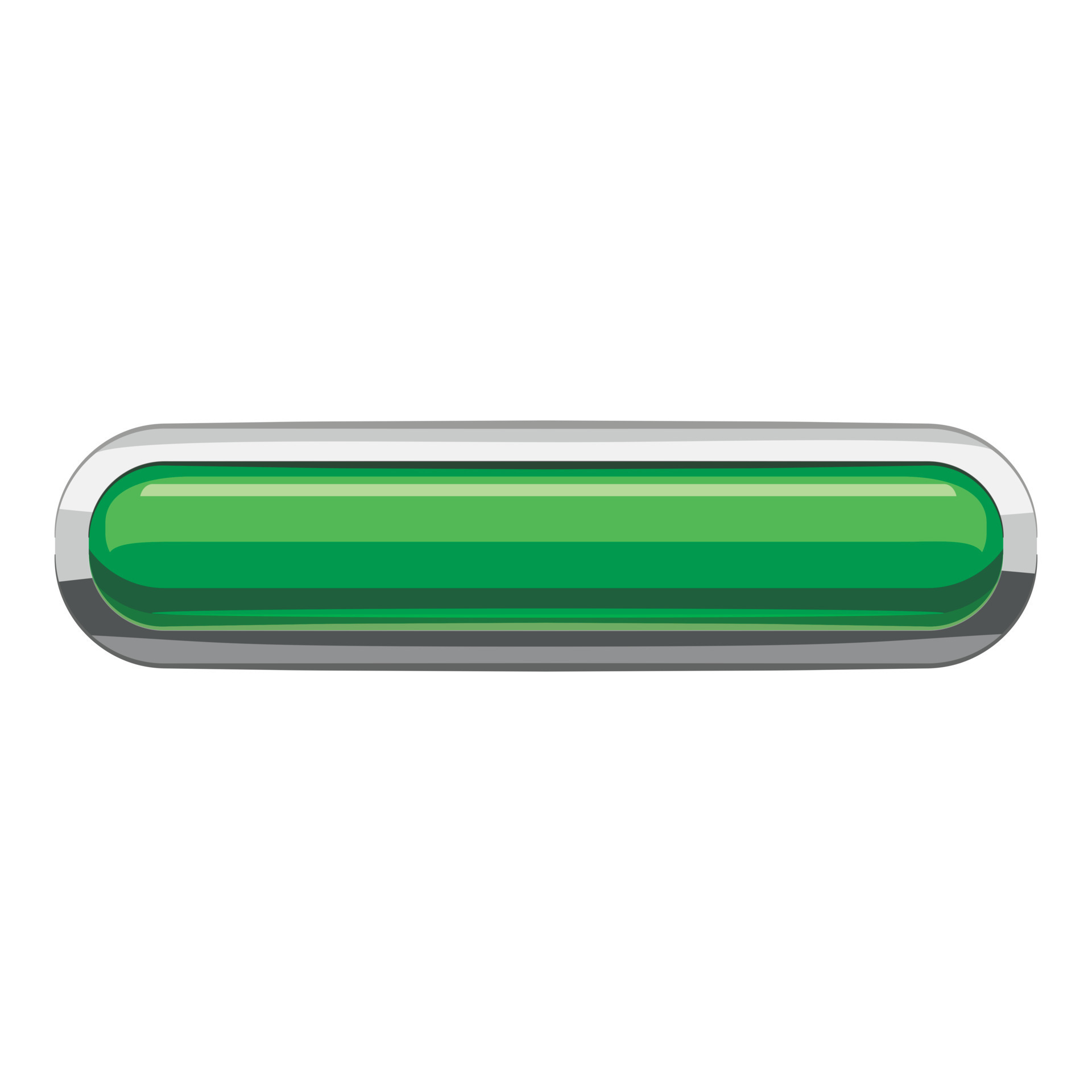 Light green rectangular button icon, cartoon style 14750988 Vector Art ...