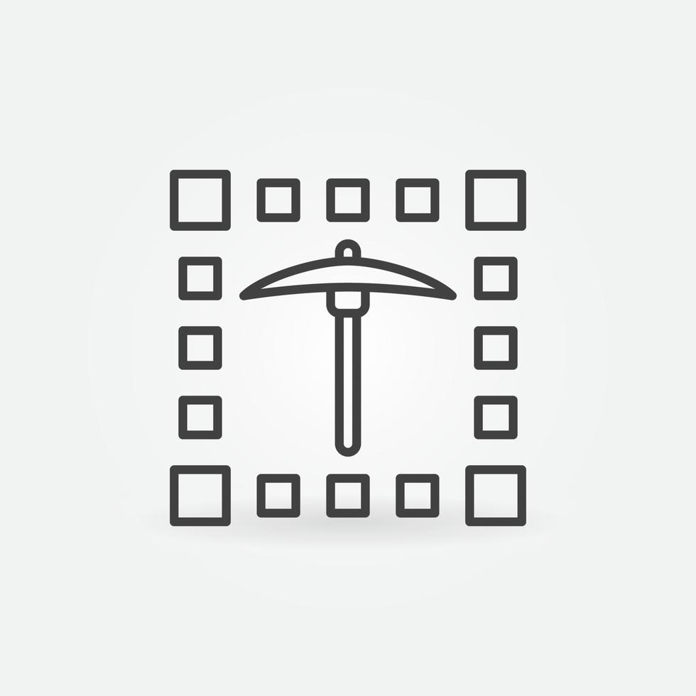 Pickaxe Data Mining outline vector concept icon 14751026 Vector Art at Vecteezy