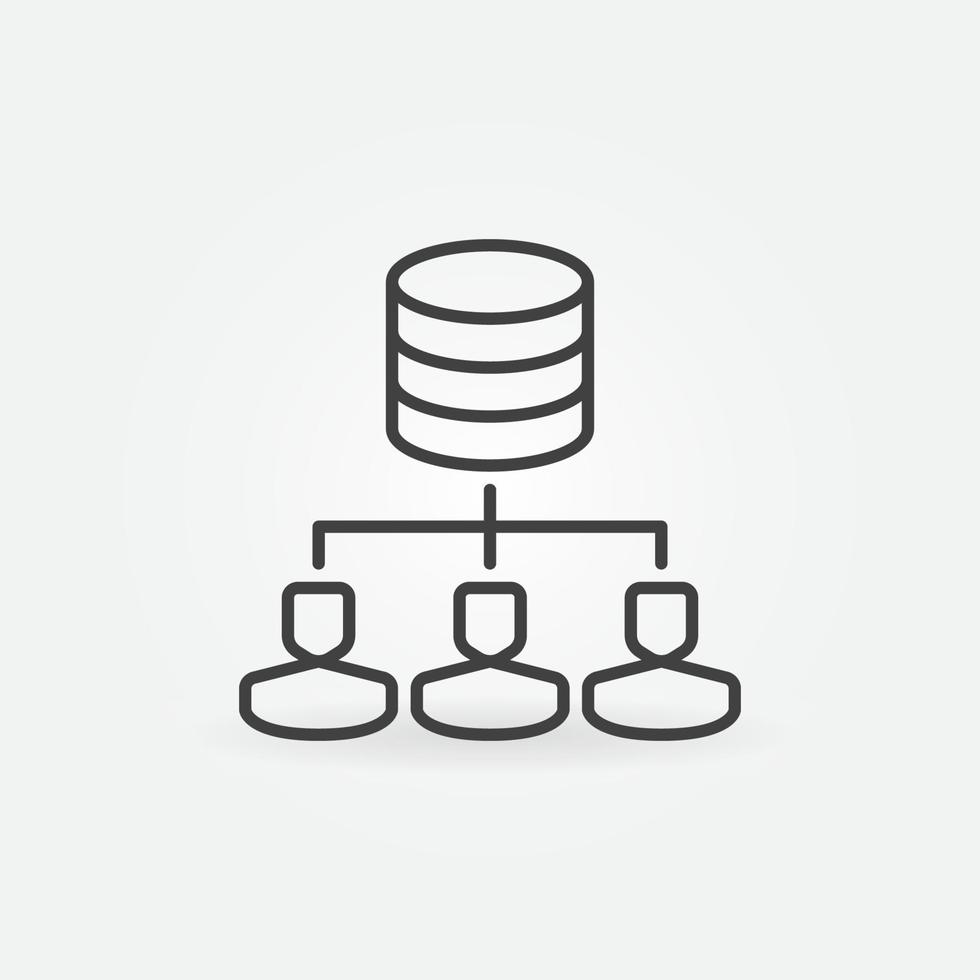 People Data Mining vector thin line concept icon 14751362 Vector Art at ...