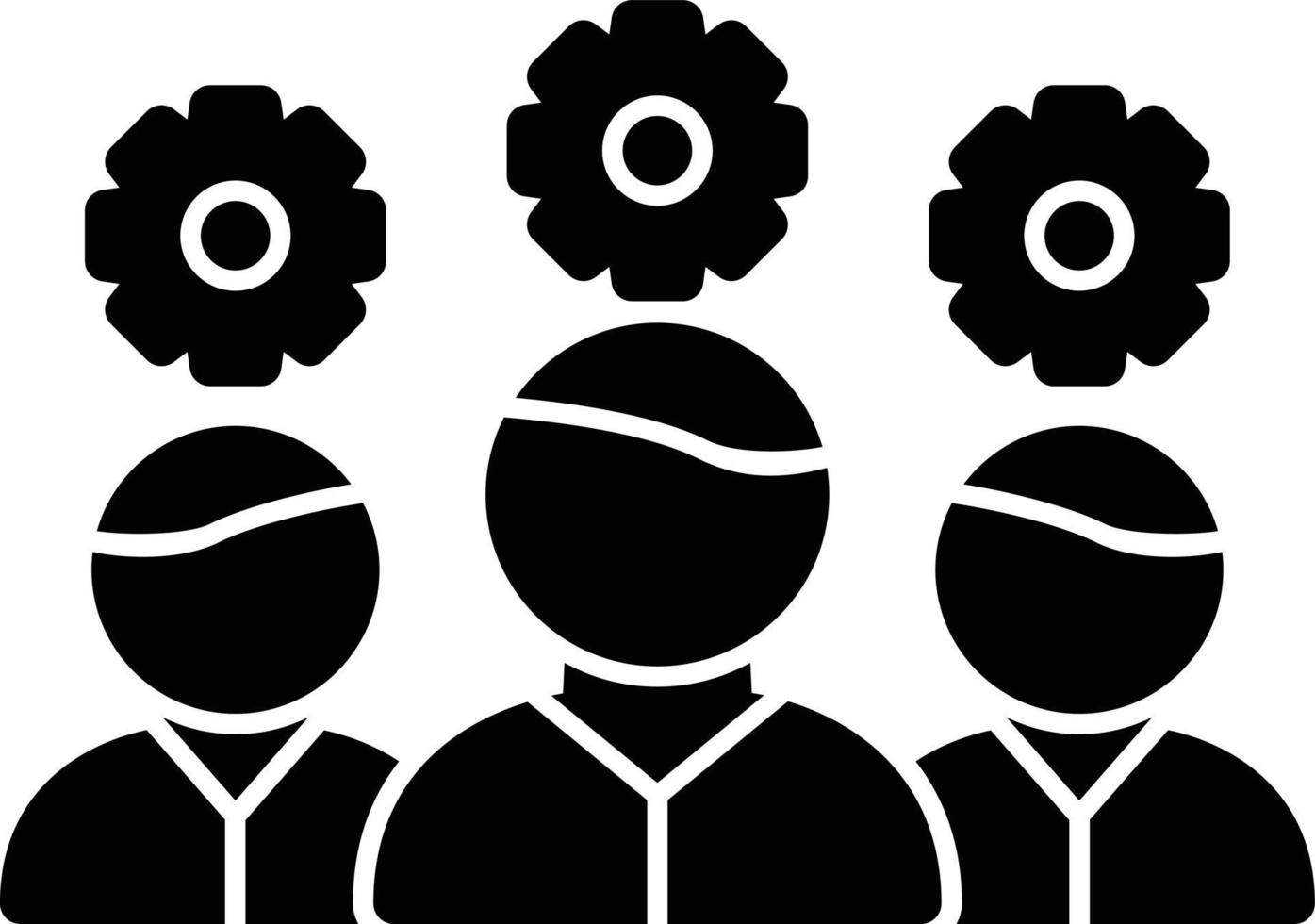 Team Management Glyph Icon 14756861 Vector Art At Vecteezy