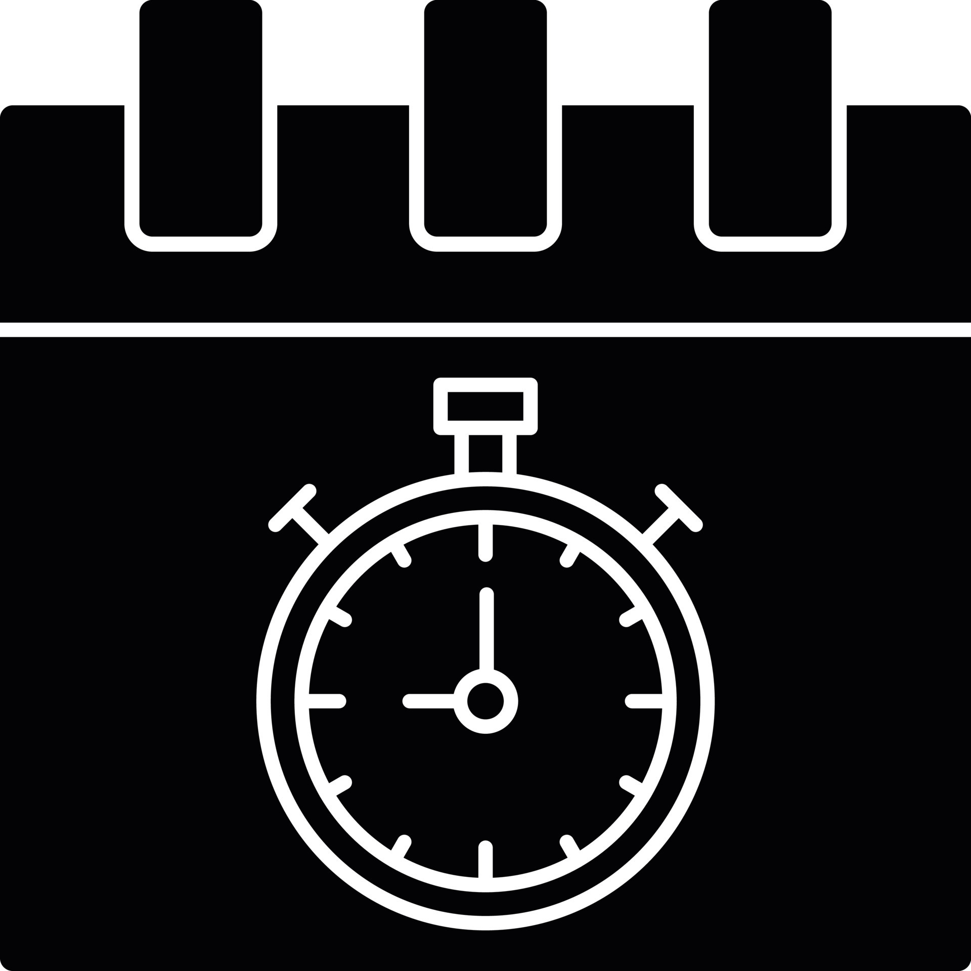 Timer Glyph Icon 14758102 Vector Art at Vecteezy