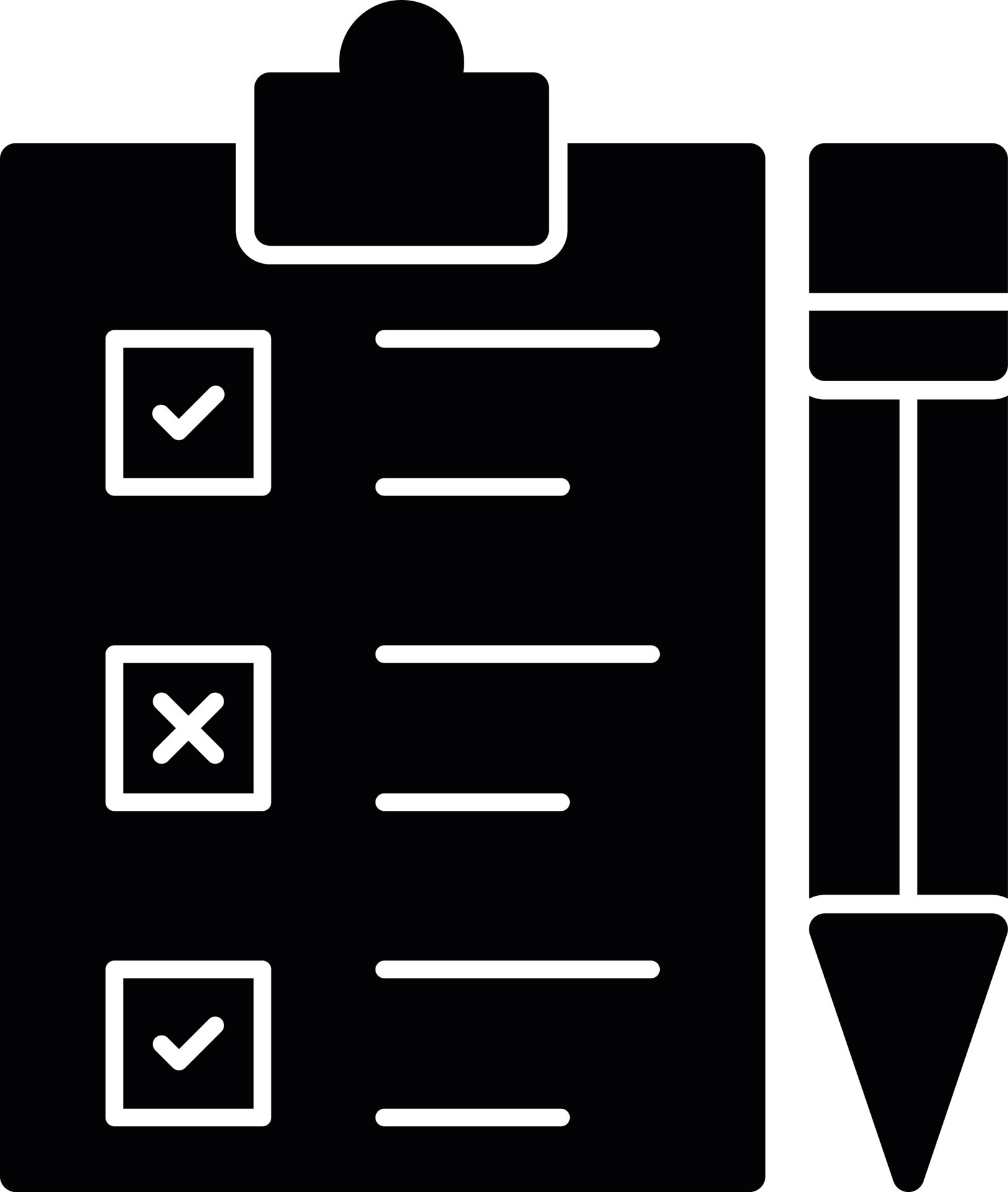 Task List Glyph Icon 14759000 Vector Art at Vecteezy