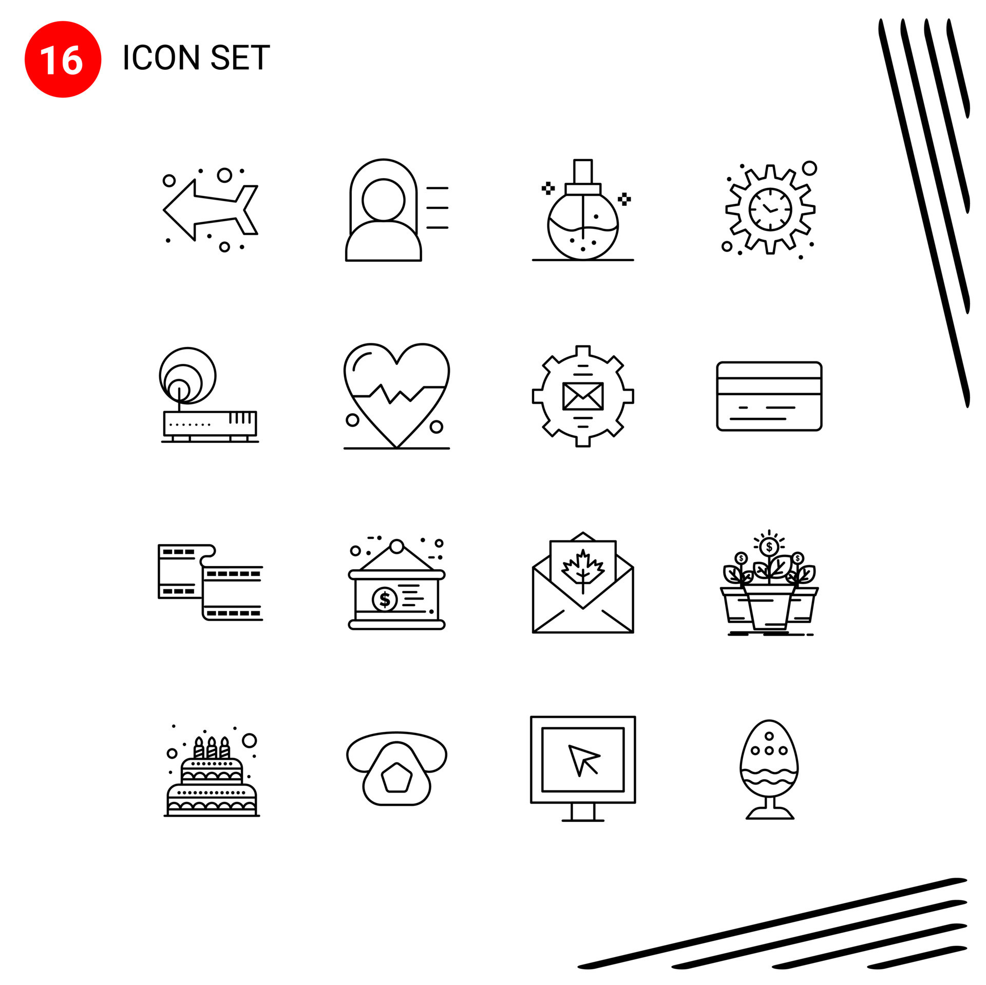 Pictogram Set of 16 Simple Outlines of network hardware fashion ... Pictogram Set of 16 Simple Outlines of network hardware fashion ...
