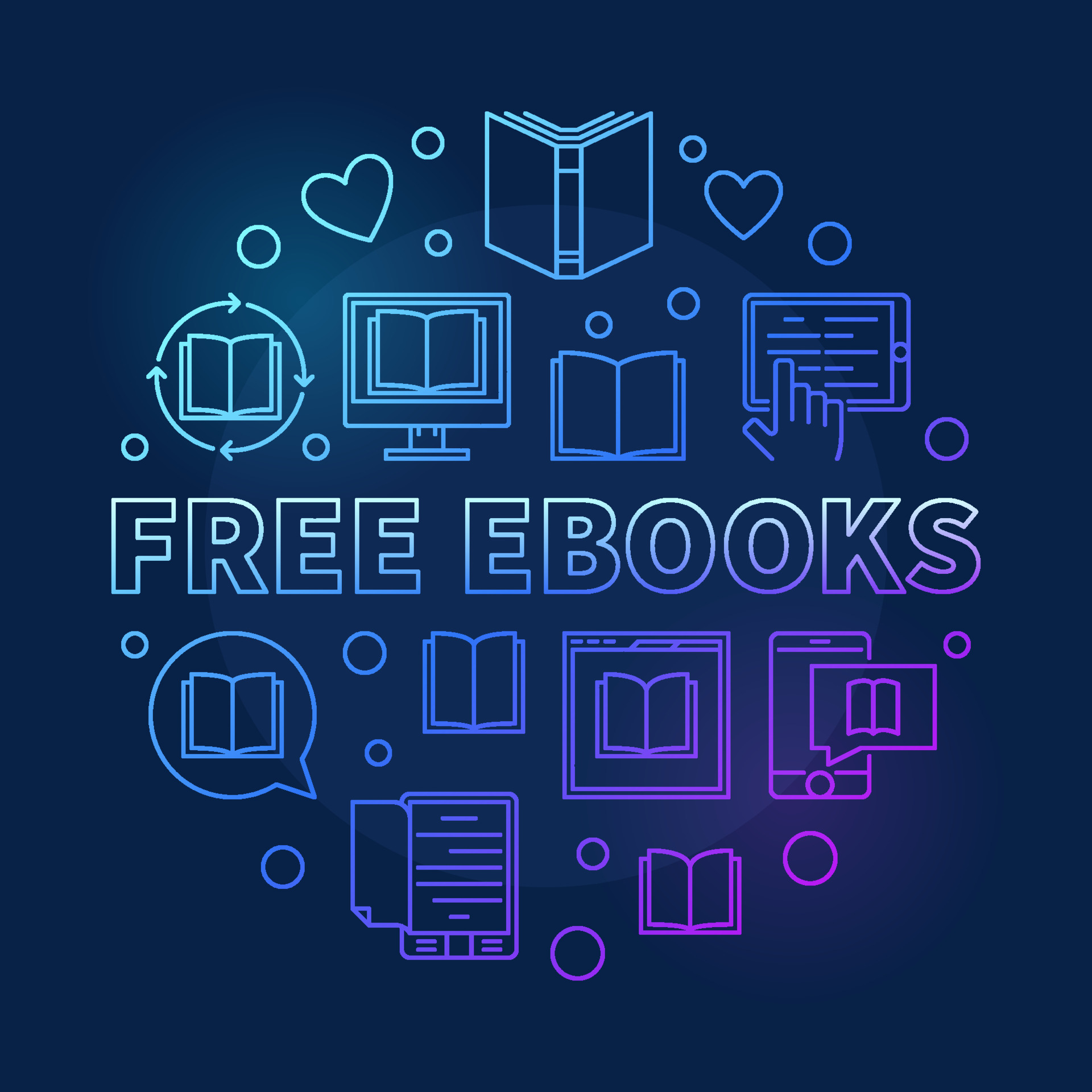 Free eBooks vector colorful concept round linear illustration 14762096 Vector Art at Vecteezy