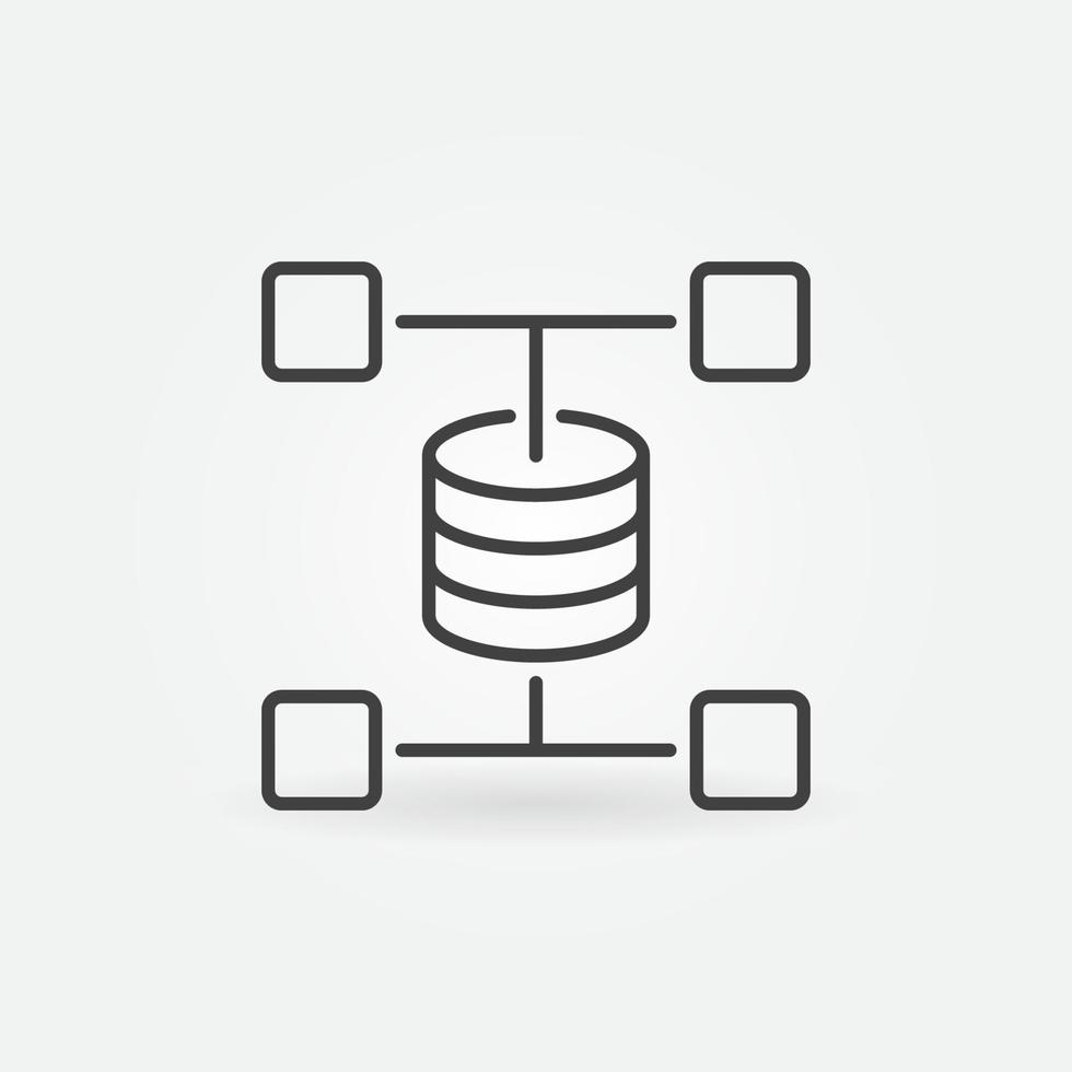 Data Mining Vector Concept Minimal Outline Icon 14762335 Vector Art At Vecteezy