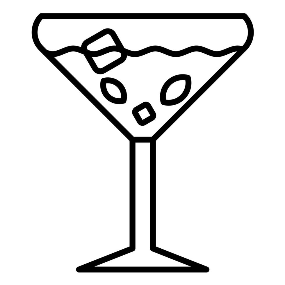 Gin Tonic Line Icon 14762528 Vector Art At Vecteezy
