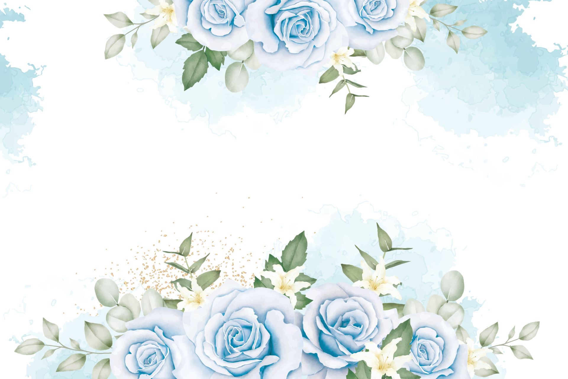 Navy Blue Floral Rose Background Watercolor 14765682 Vector Art at Vecteezy