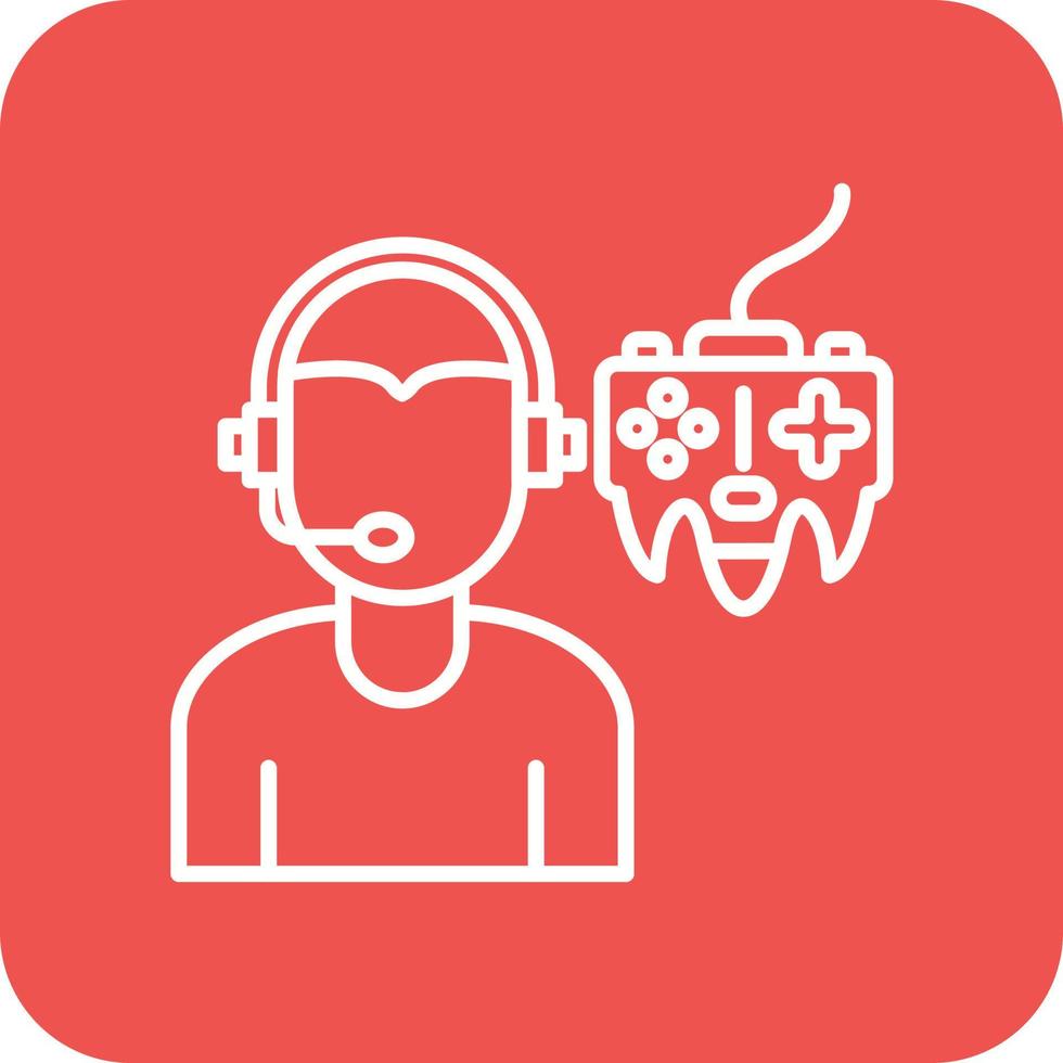 Gamer Line Round Corner Background Icons 14768318 Vector Art at Vecteezy