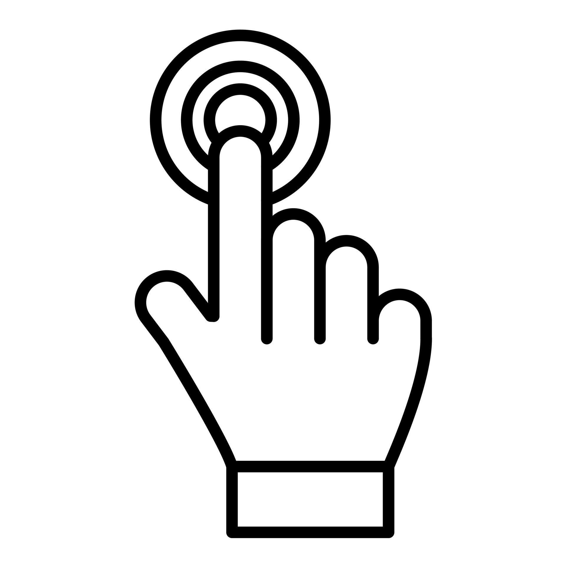 Sensitive Line Icon 14769431 Vector Art at Vecteezy