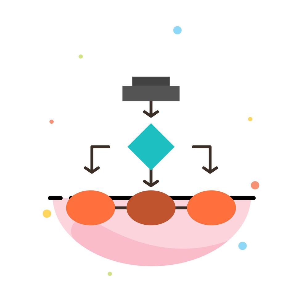 Flowchart Algorithm Business Data Architecture Scheme Structure Workflow Abstract Flat Color ...