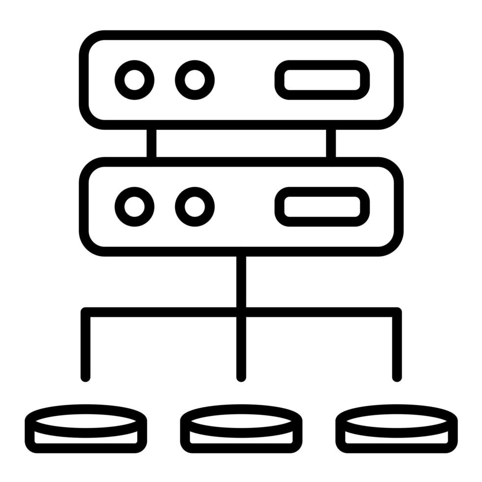 Structured Data Line Icon 14769634 Vector Art at Vecteezy