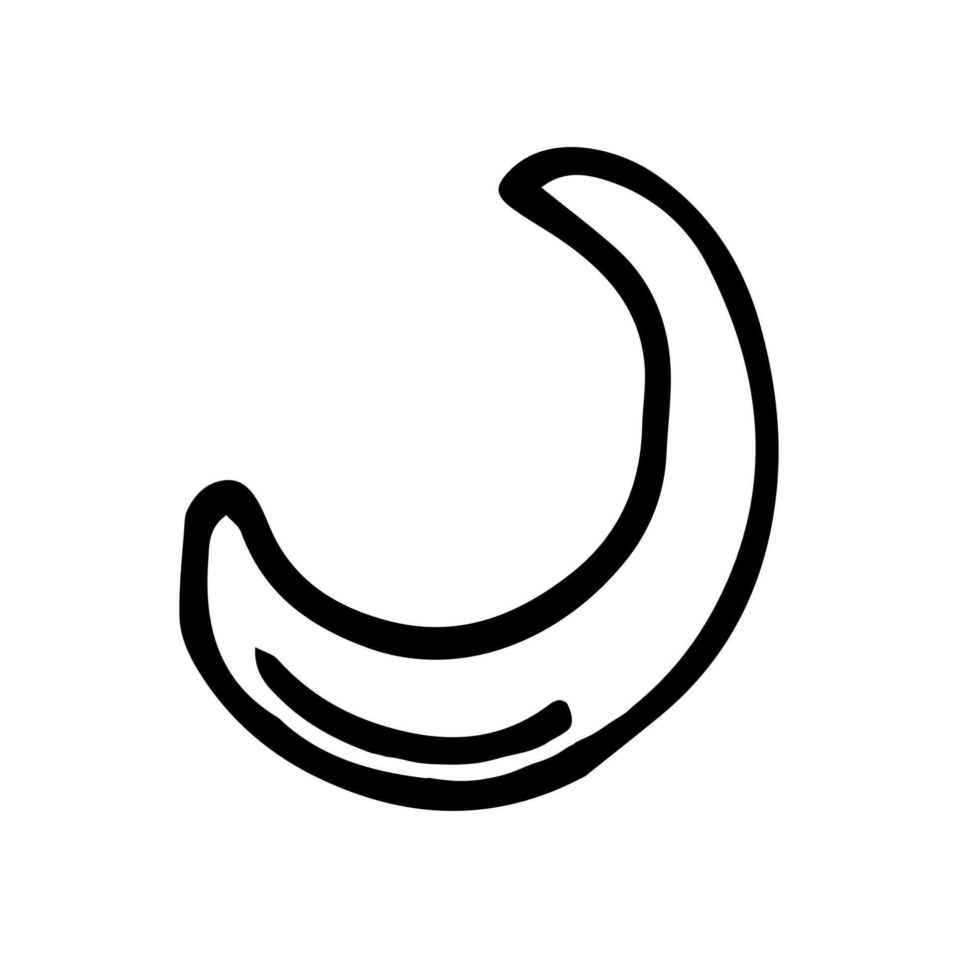 Hand drawn moon in outline sketch style 14773321 Vector Art at Vecteezy