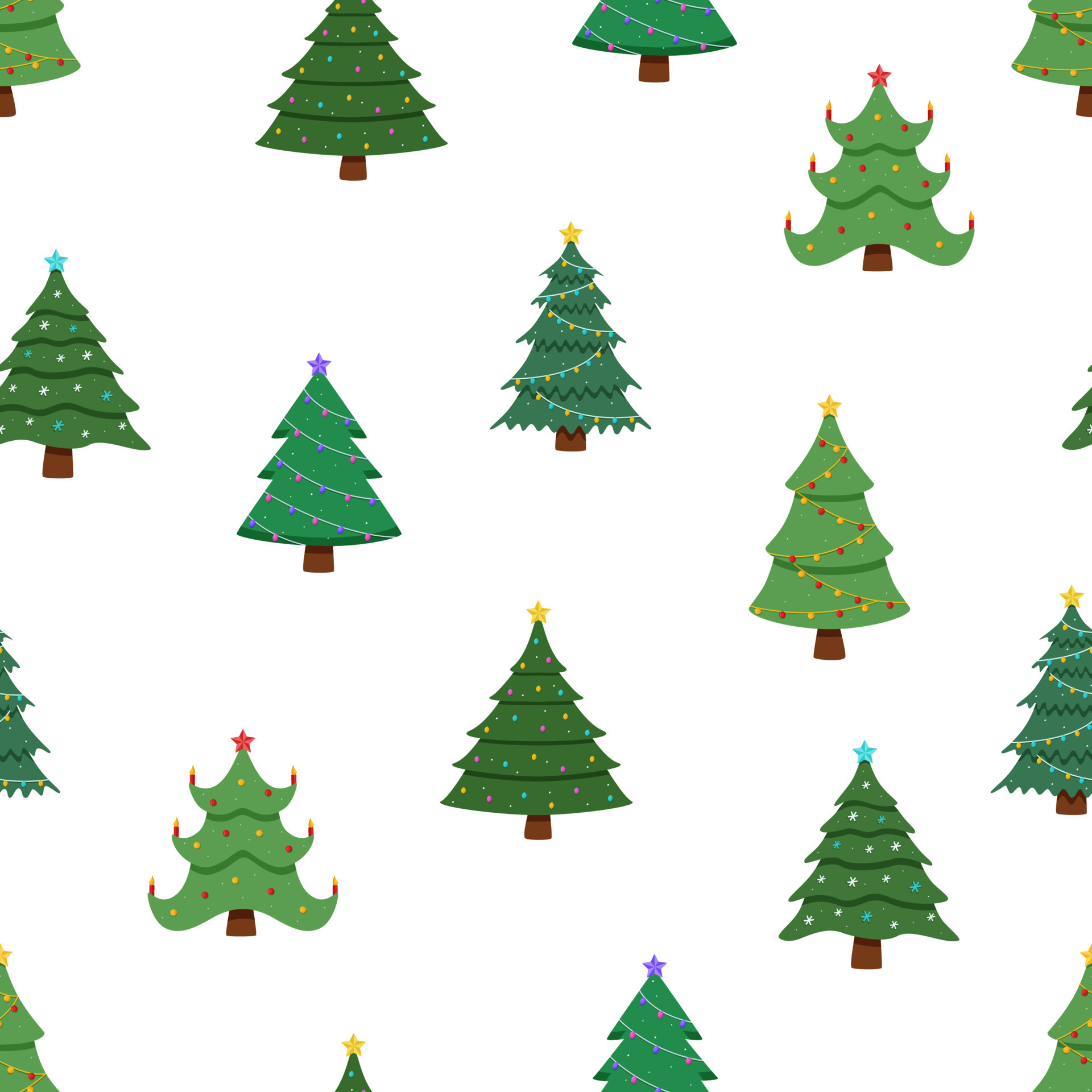 Seamless Christmas tree pattern. Background vector concept of winter ...