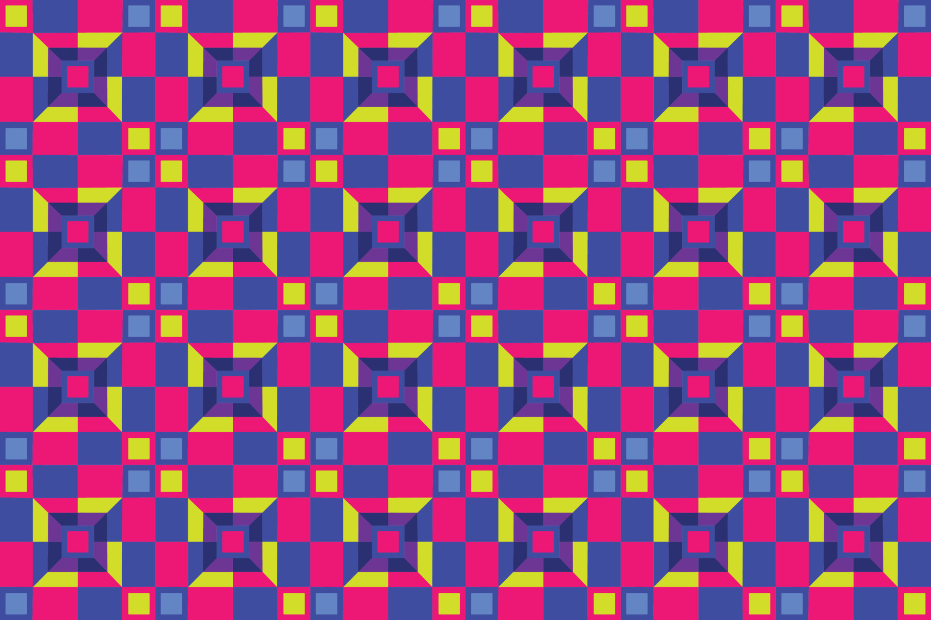 Mosaic geometric shape pattern design, Trendy Vector seamless pattern ...