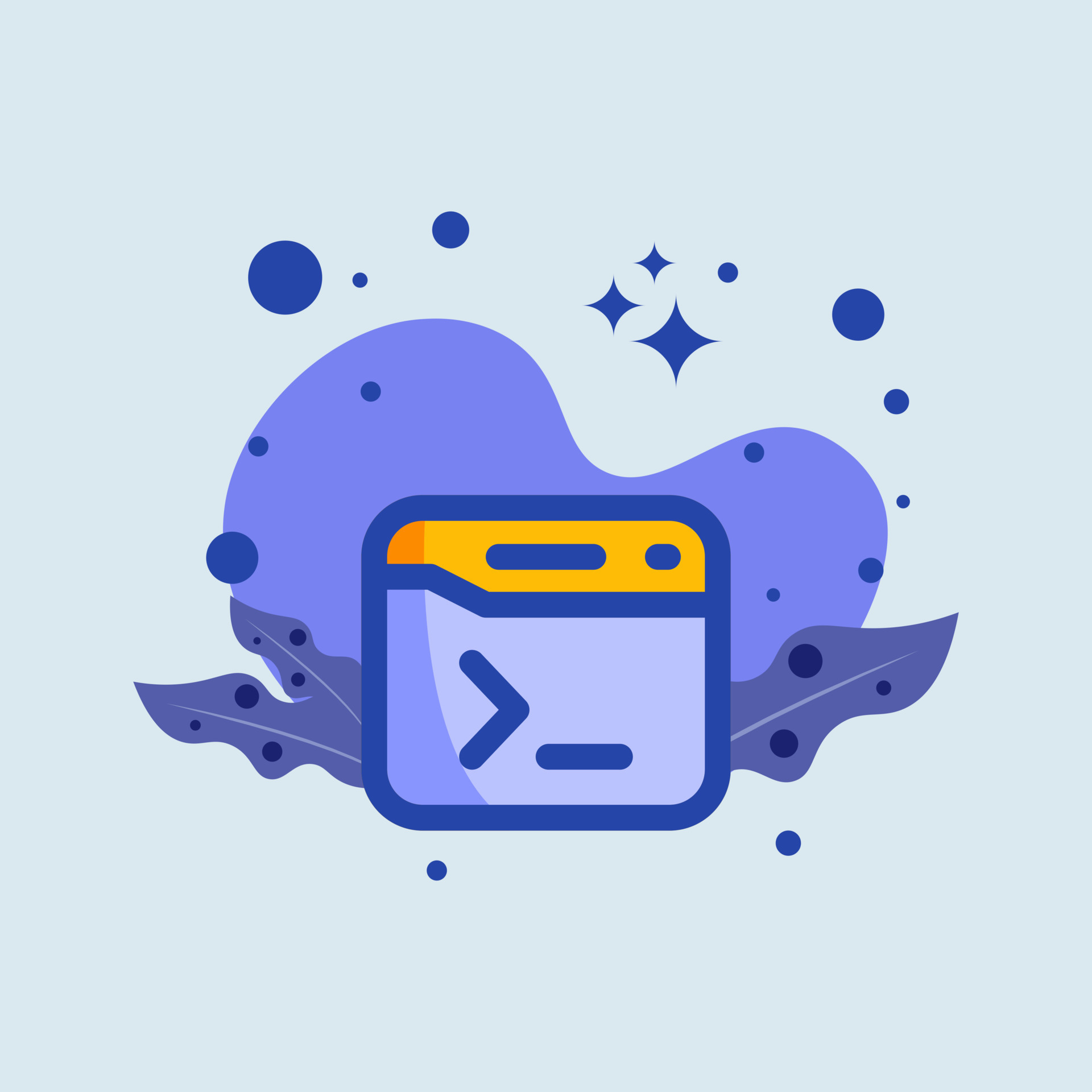 Terminal flat illustration. Code signs vector illustration. 14774710 ...