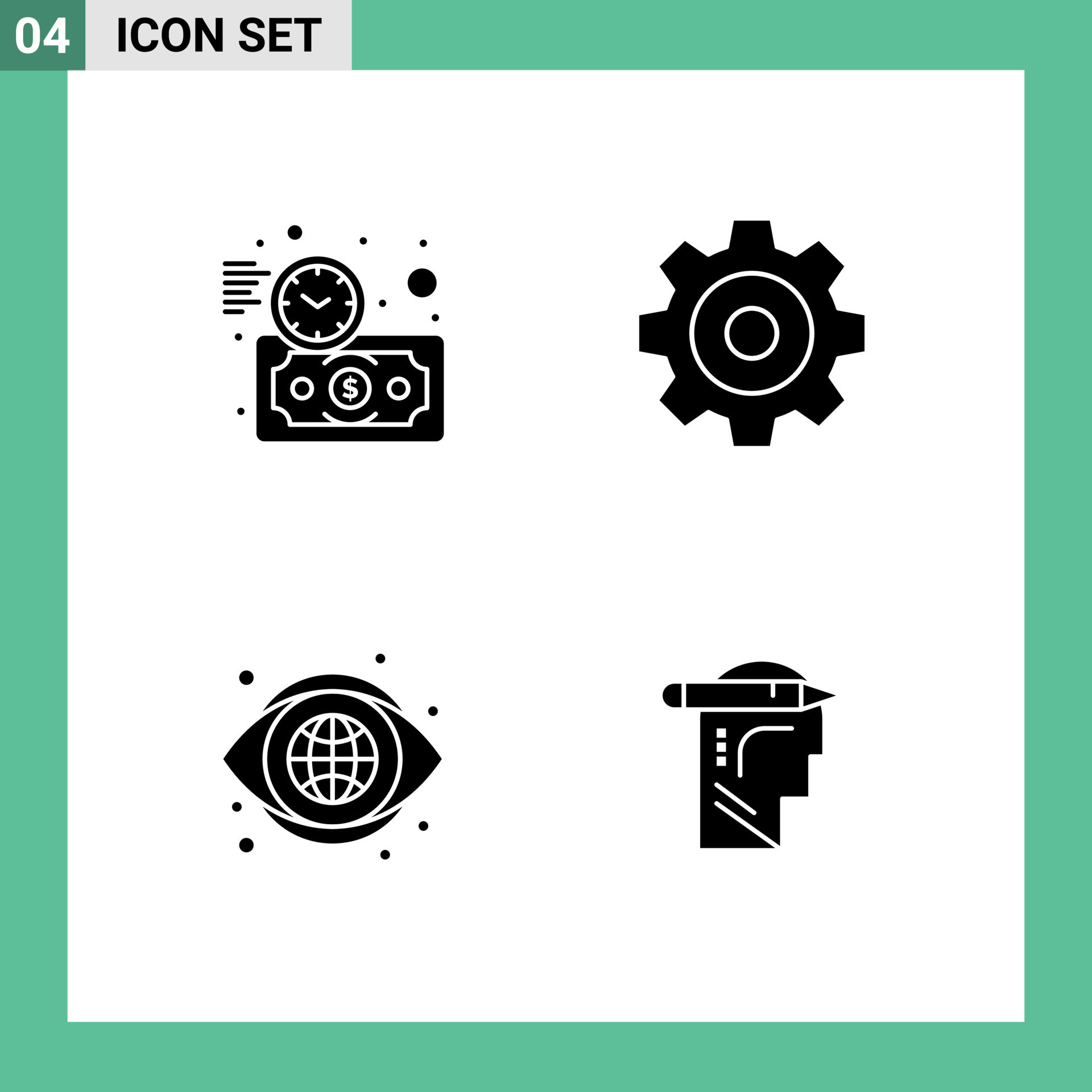 Stock Vector Icon Pack of 4 Line Signs and Symbols for budget estimate ... Stock Vector Icon Pack of 4 Line Signs and Symbols for budget estimate ...