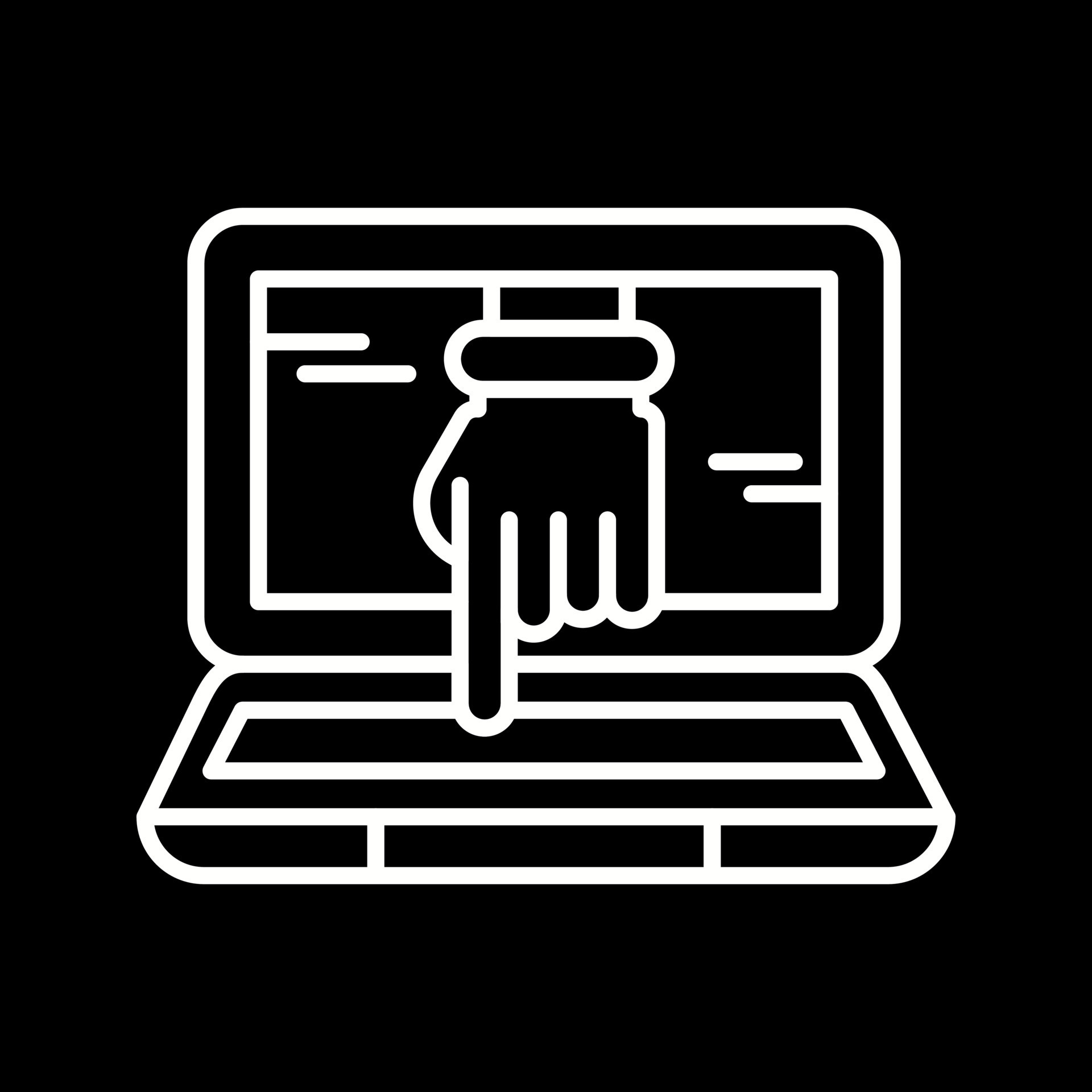 Computer Hacking Vector Icon 14781912 Vector Art at Vecteezy