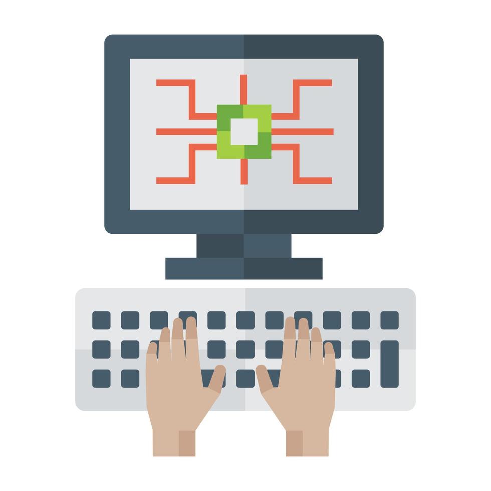 Trendy Computer Programming 14784517 Vector Art at Vecteezy