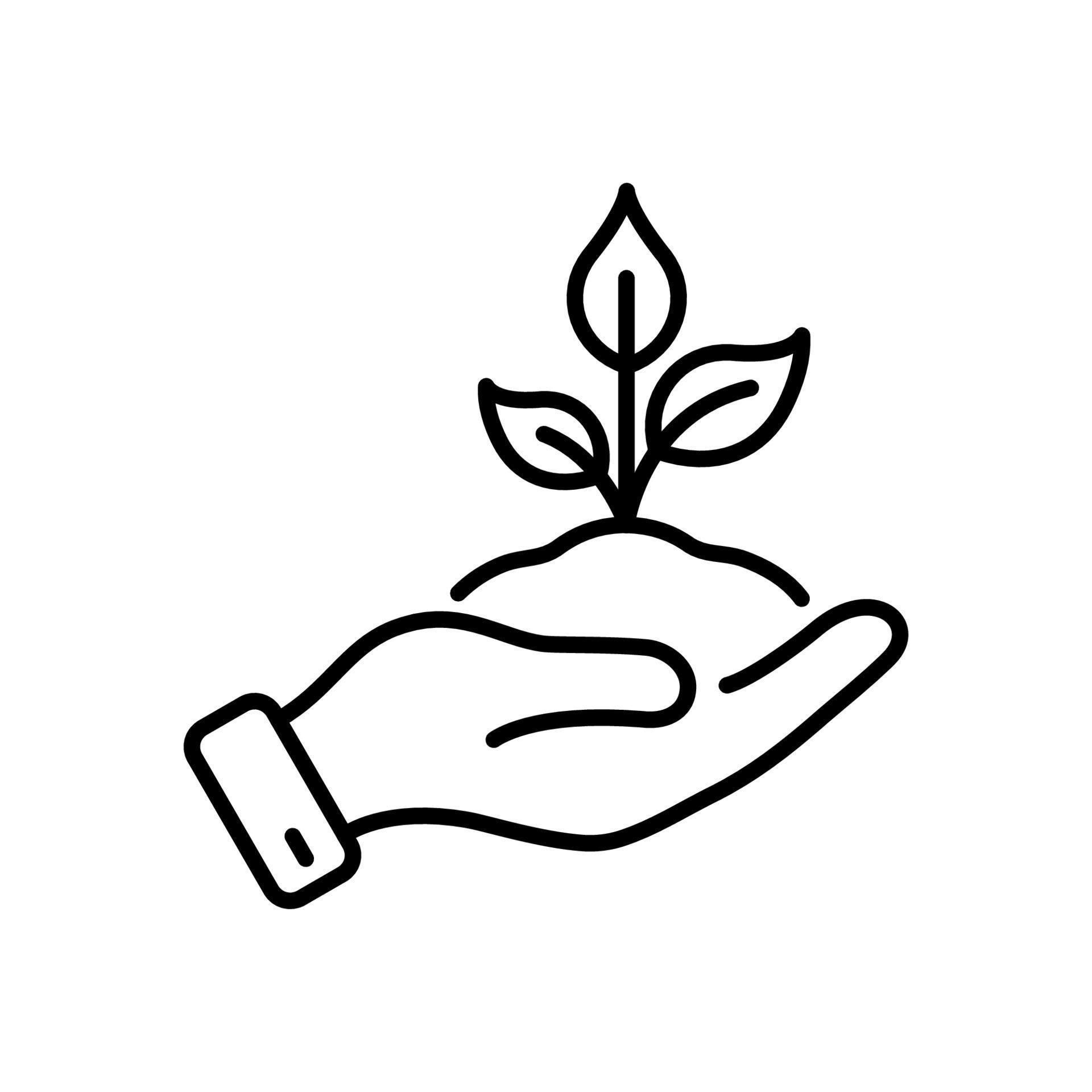 Cultivo Verde Ecología Planta Pictograma Lineal Símbolo De Esquema De Eco Agricultura En