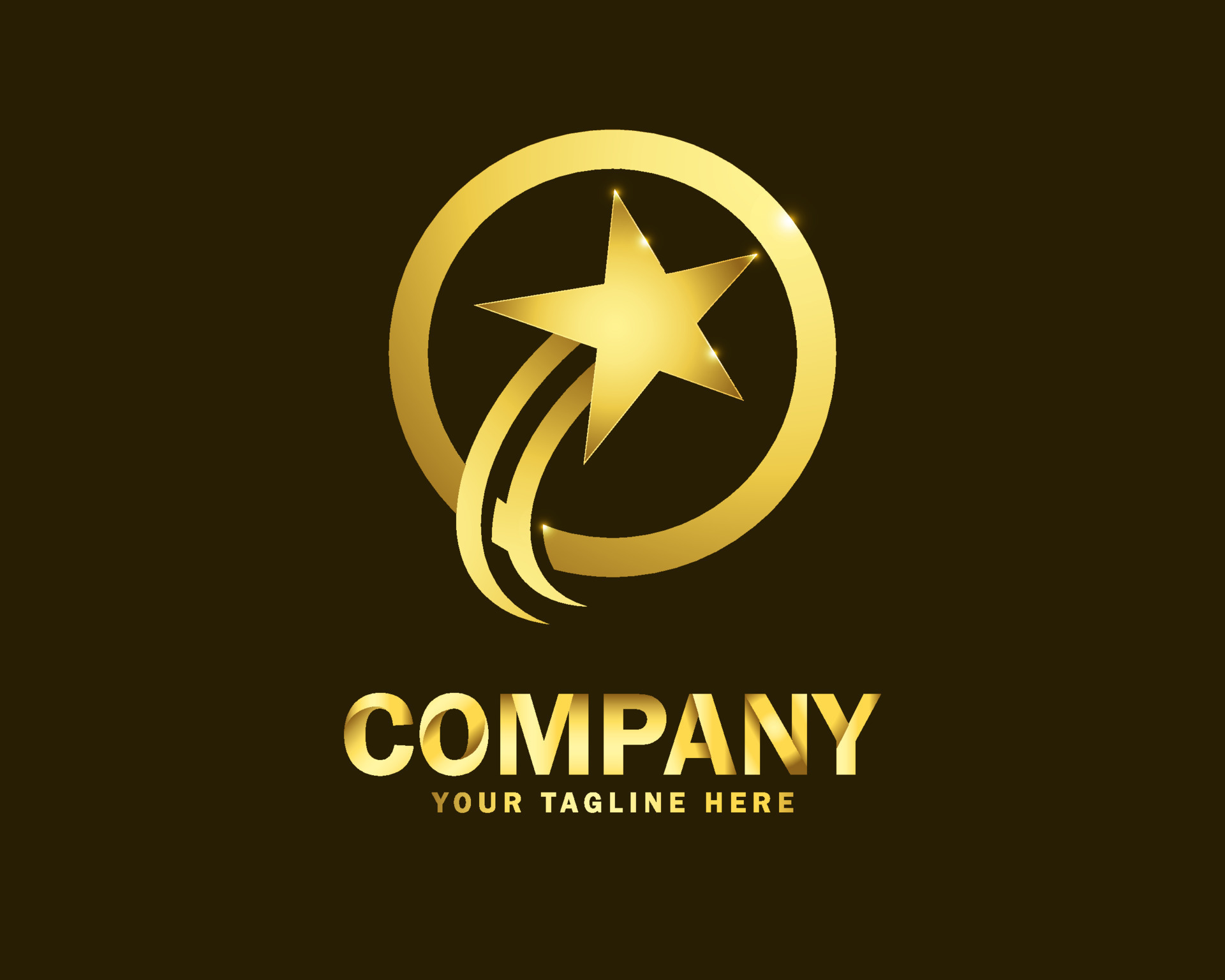 luxury gold star logo design template 14797786 Vector Art at Vecteezy