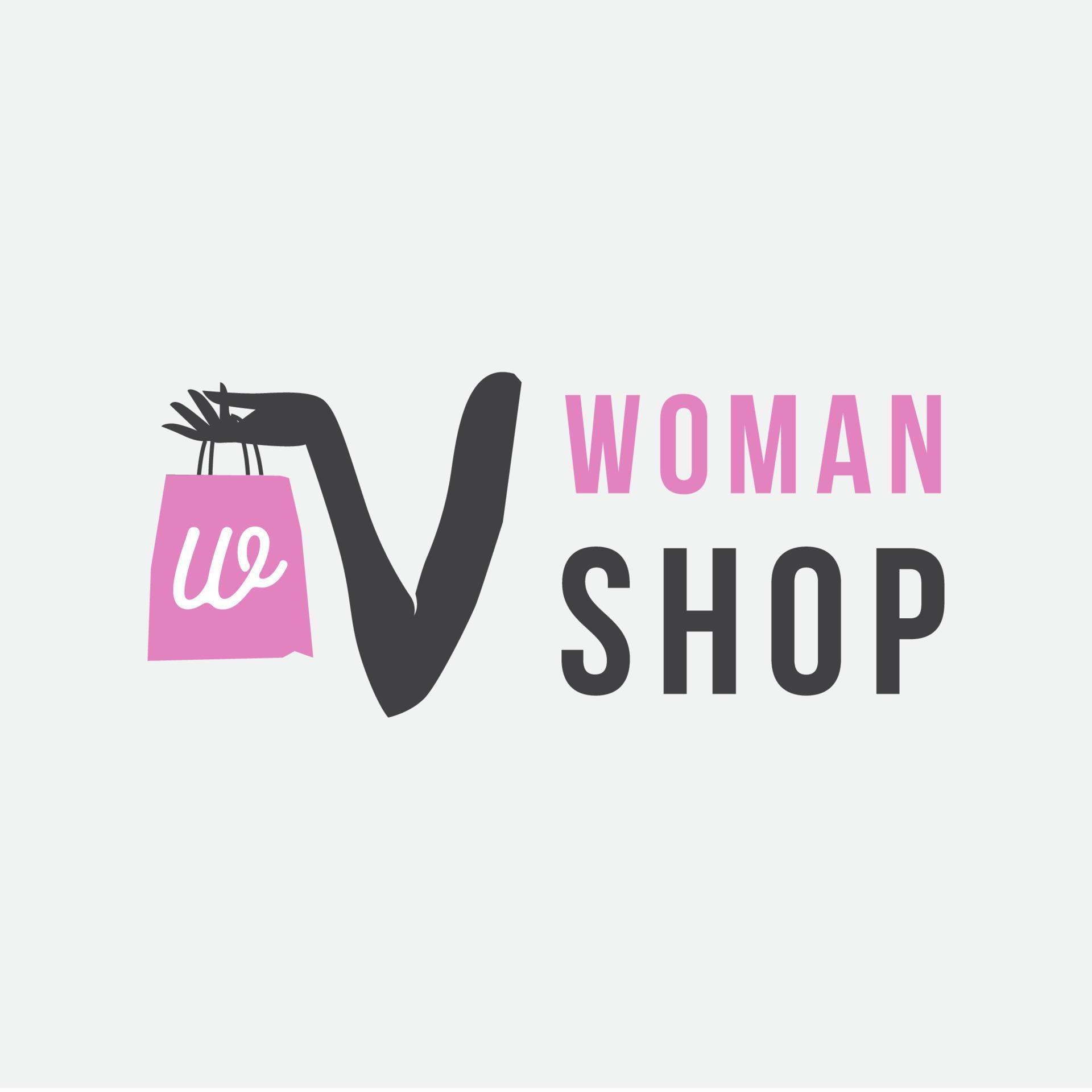 Woman Shop Logo Design Template 14797977 Vector Art at Vecteezy