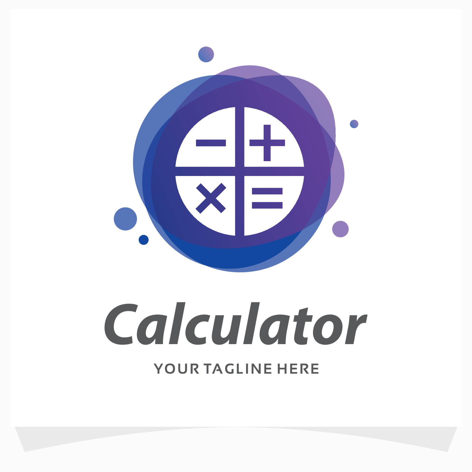 calculator logo design template 14799014 Vector Art at Vecteezy