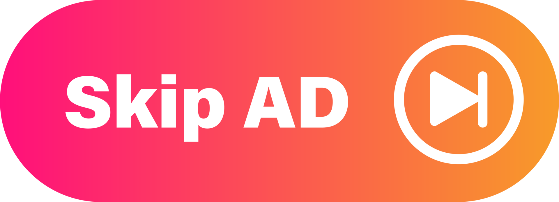 Skip ad button icon illustration. Skip advertisement signs. 14802049 PNG