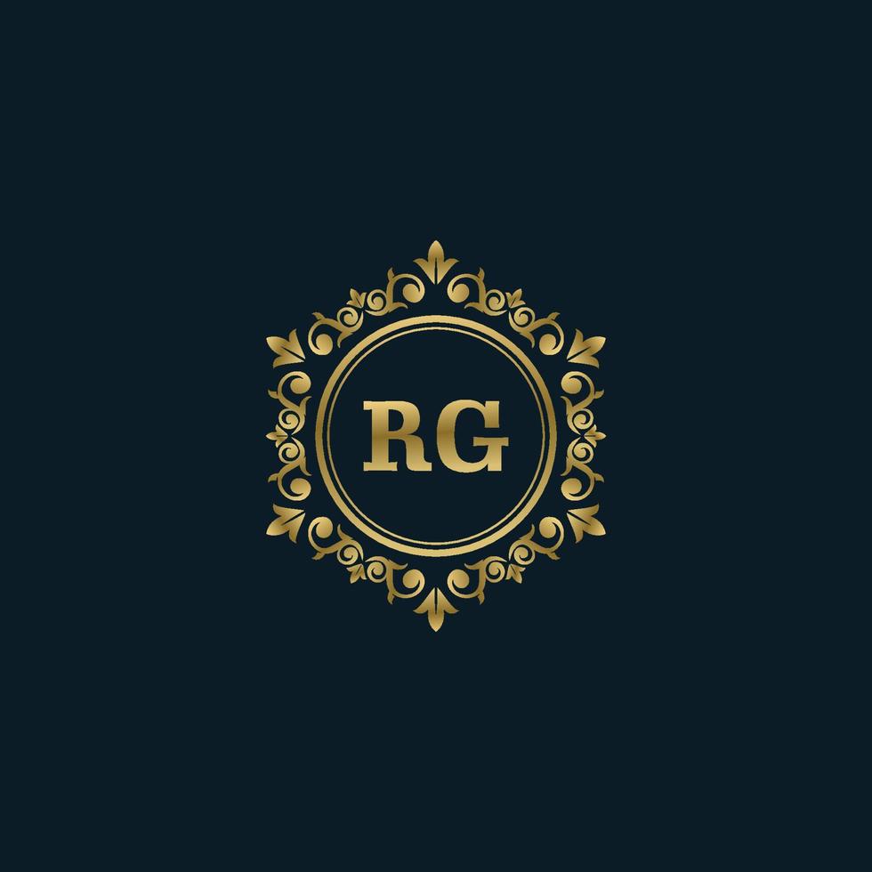 Letter RG logo with Luxury Gold template. Elegance logo vector template. 14802657 Vector Art at ...