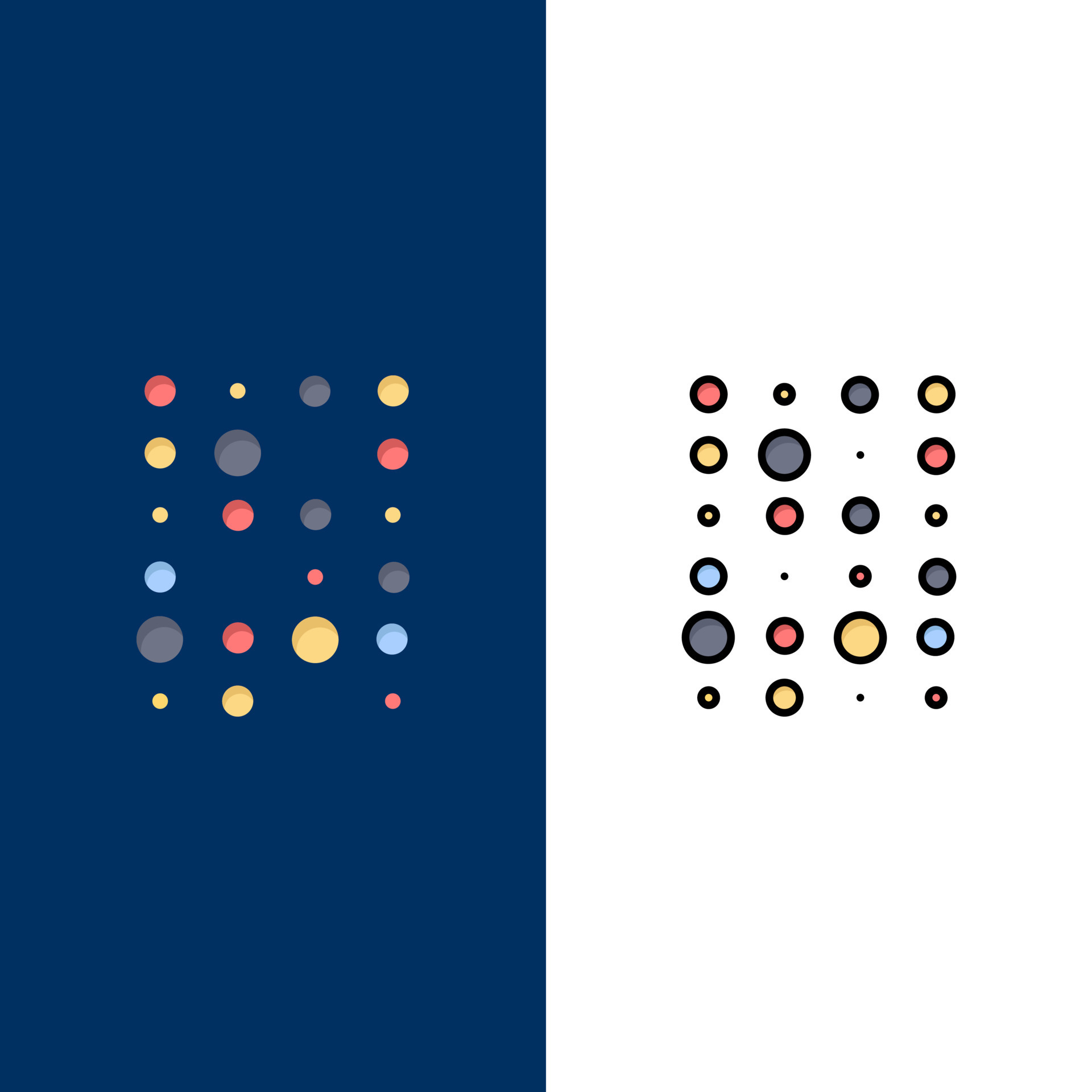 Unstructured Data Insecure Data Science Icons Flat and Line Filled Icon Set Vector Blue ...