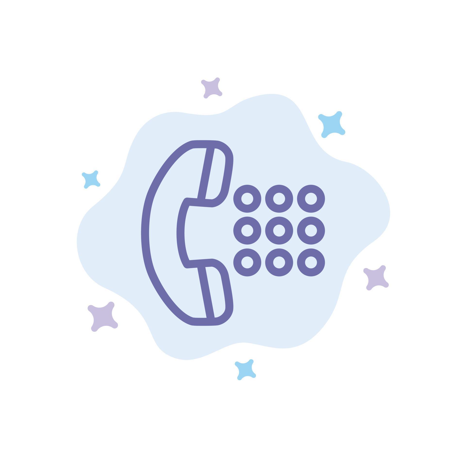 Apps Call Dial Phone Blue Icon on Abstract Cloud Background 14806176 Vector Art at Vecteezy